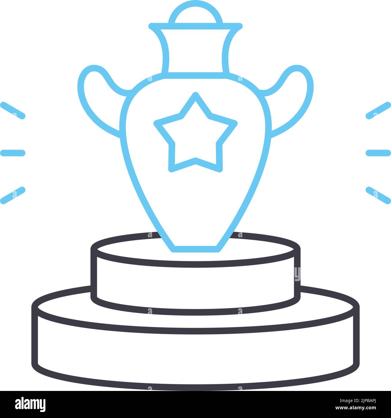 struggle line icon, outline symbol, vector illustration, concept sign ...