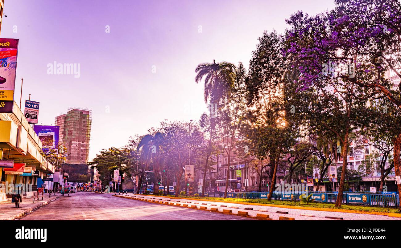 Kenya's Capital City Nairobi City County Streets Path Roads Tarmac ...