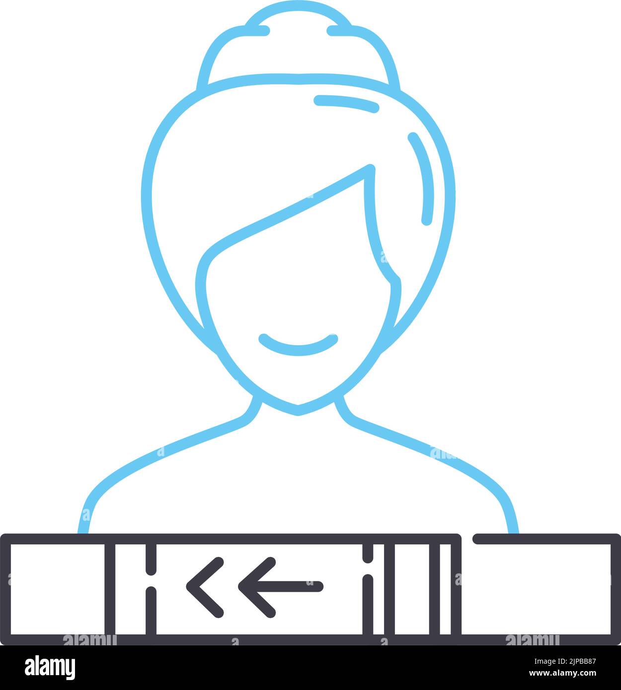 pregnancy test line icon, outline symbol, vector illustration, concept ...