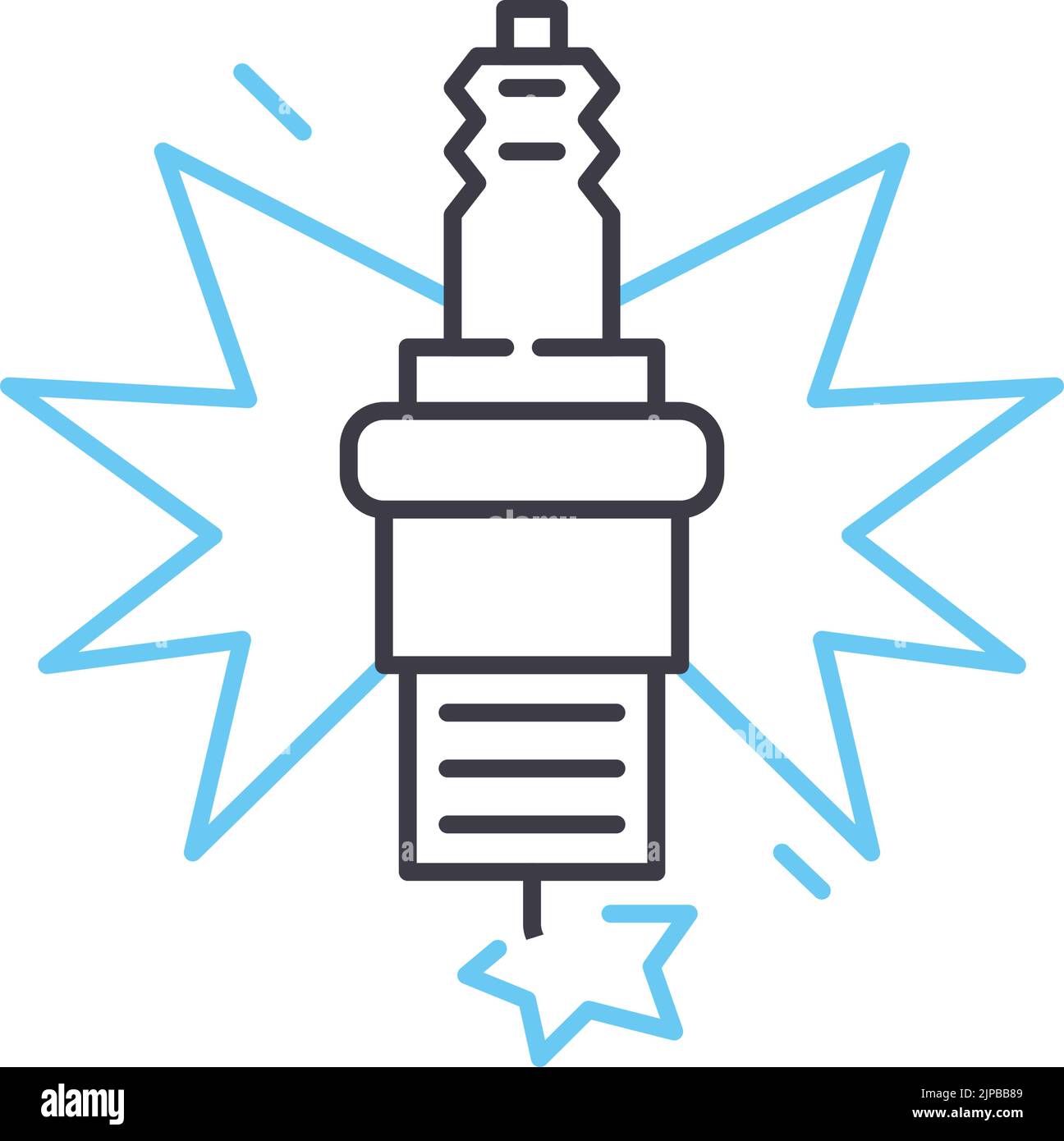 halogen lamp line icon, outline symbol, vector illustration, concept ...
