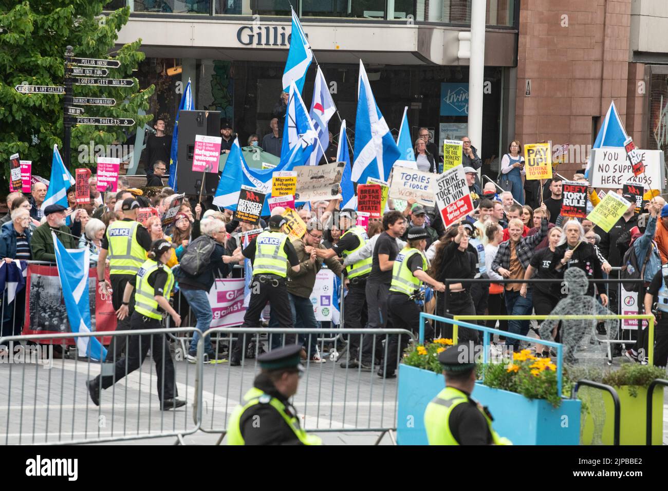 Political demonstration perth scotland hi-res stock photography and ...