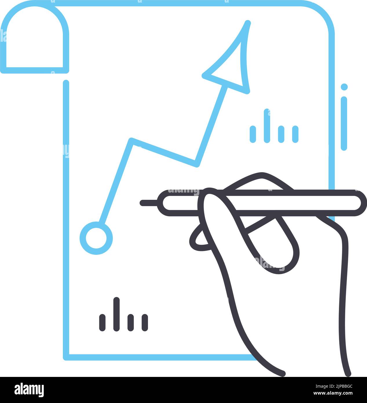 Team Motivation Line Icon Outline Symbol Vector Illustration Concept