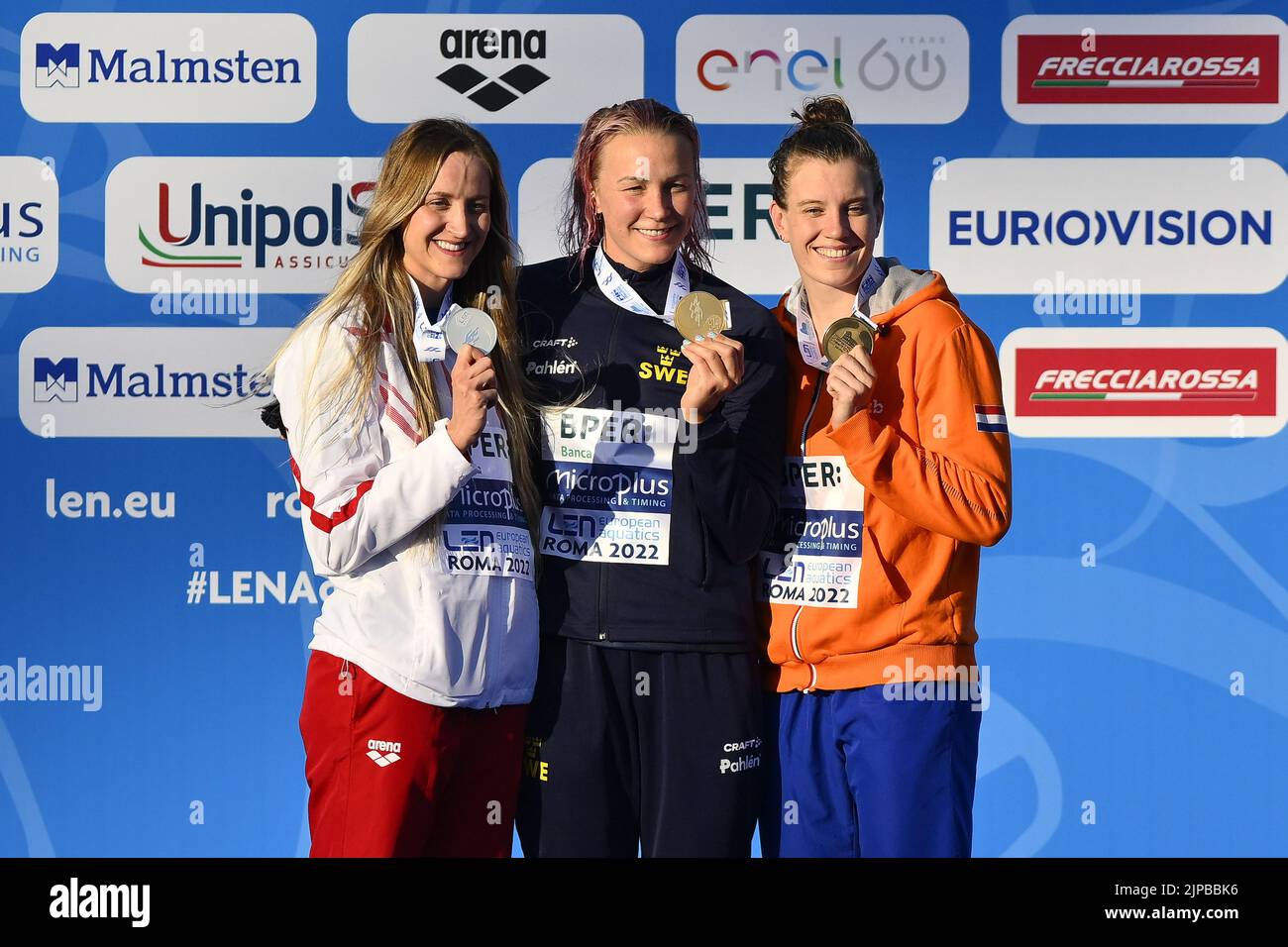 Rome, Italy, 16 August 2022. SJOESTROEM Sarah (SWE), WASICK Katarzyna ...