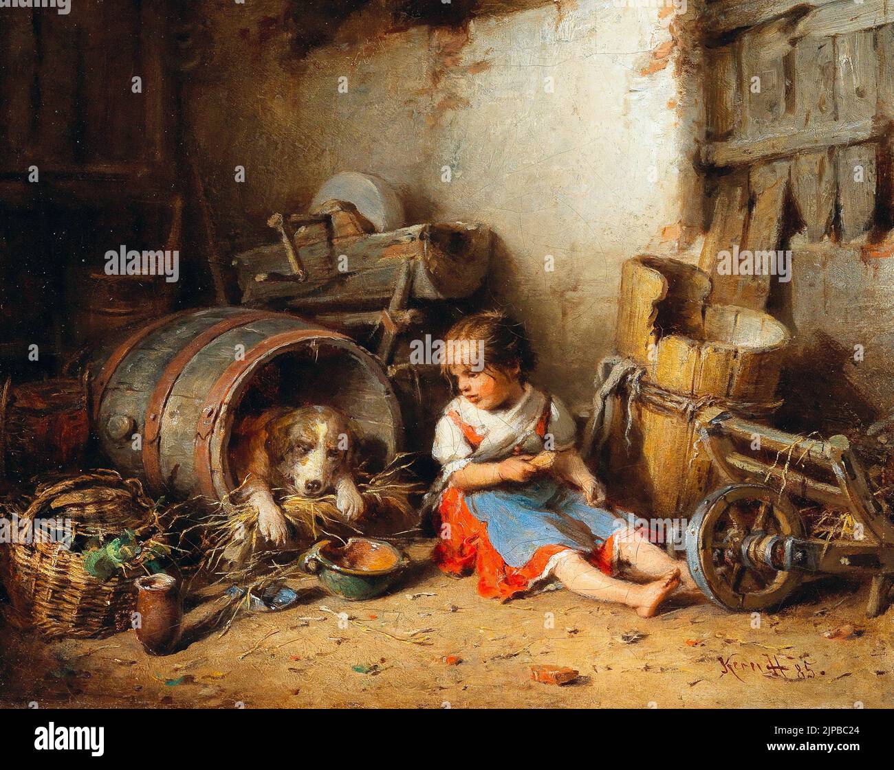 Dog painting fine art hi-res stock photography and images - Alamy