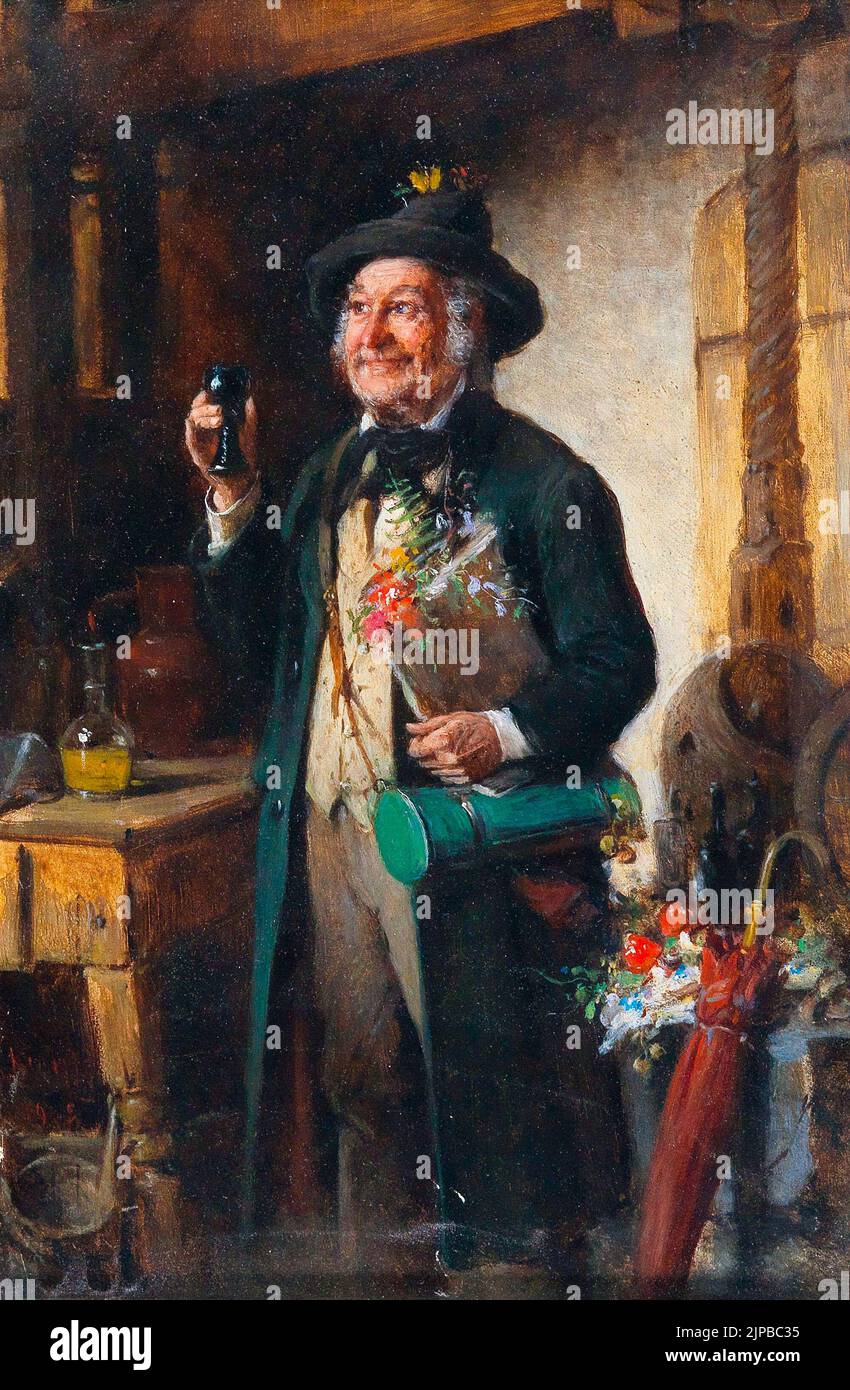 The Botanist’s Favourite Flower. Painting by Hermann Armin von Kern ...