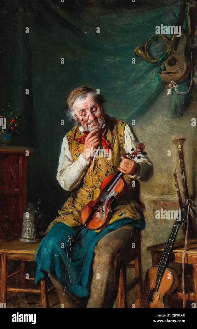 Musician with violin painting hi-res stock photography and images - Alamy