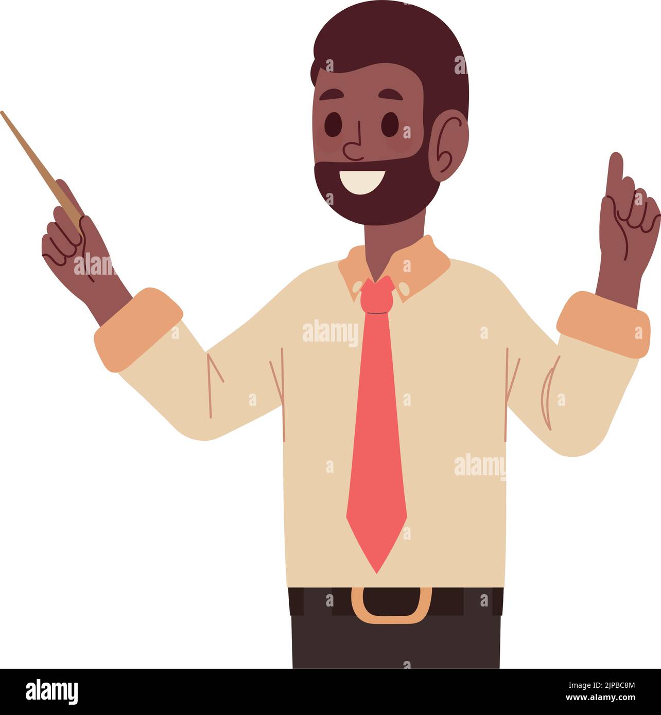 Male african american teacher Stock Vector Images - Alamy