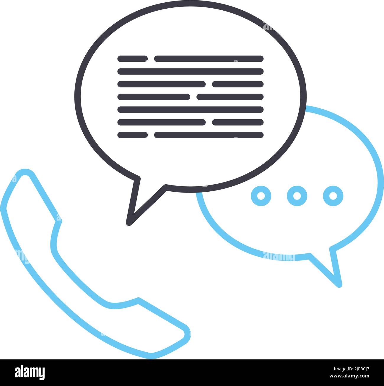 help desk line icon, outline symbol, vector illustration, concept sign ...