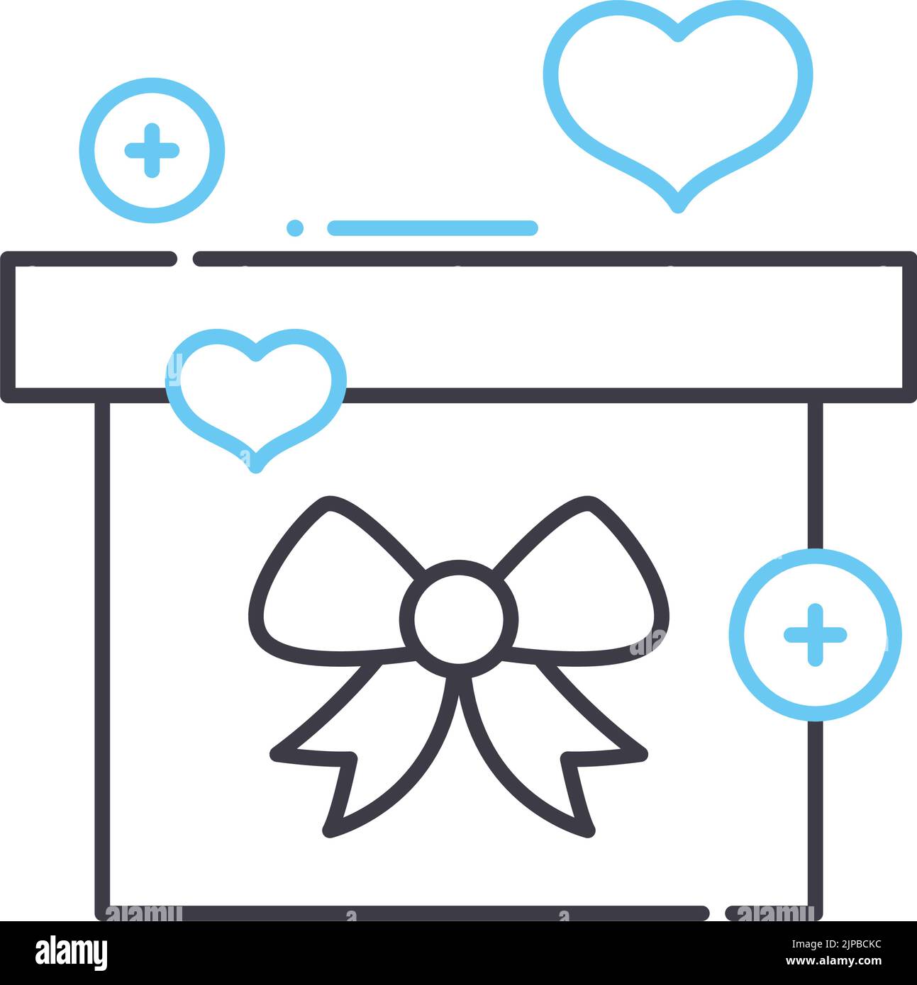 largesse line icon, outline symbol, vector illustration, concept sign ...