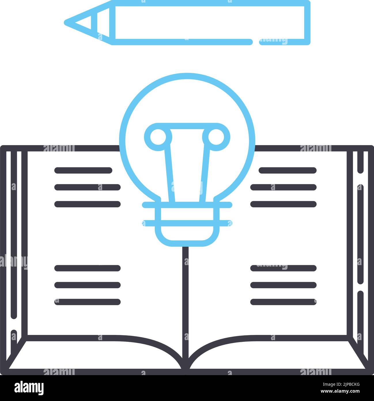 learn to improve line icon, outline symbol, vector illustration, concept sign Stock Vector Image ...