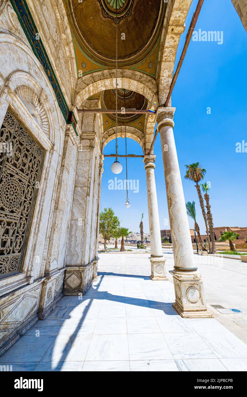 Inside the Muhammad Ali Mosque, build of limestone Citadel of Saladin ...