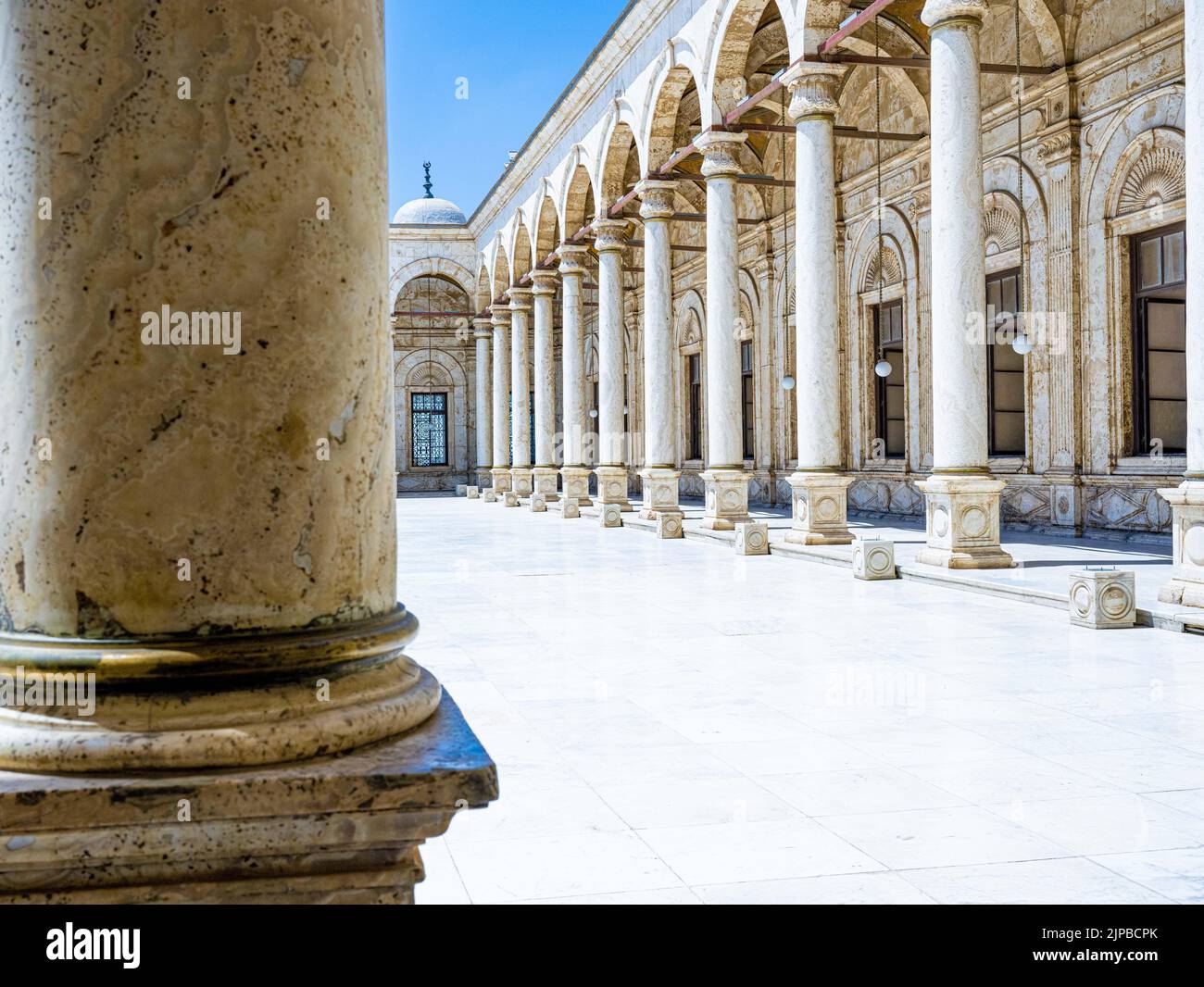 Inside the Muhammad Ali Mosque, build of limestone Citadel of Saladin ...