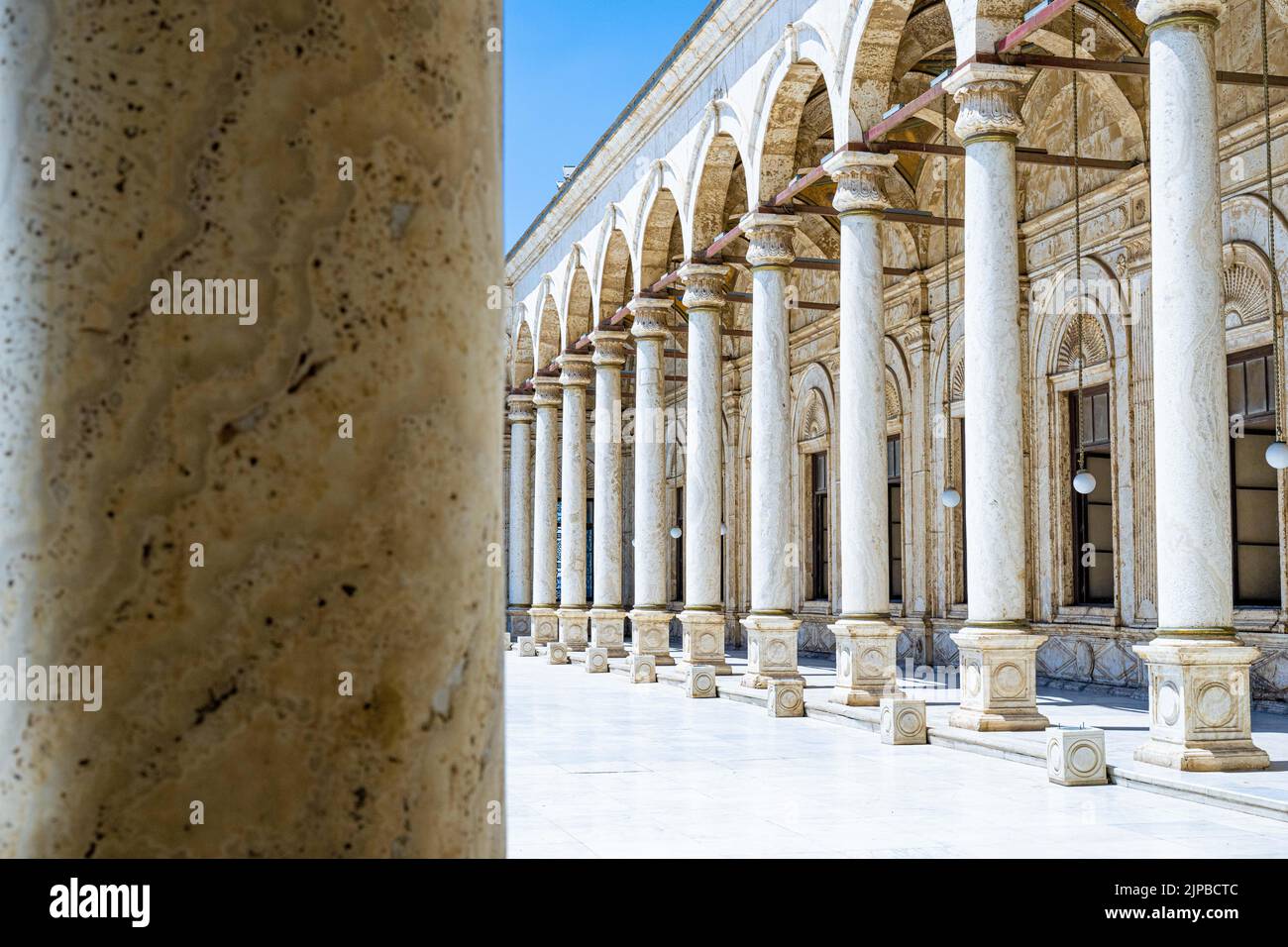 Inside the Muhammad Ali Mosque, build of limestone Citadel of Saladin ...