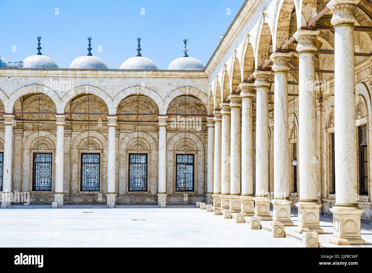 Inside the Muhammad Ali Mosque, build of limestone Citadel of Saladin ...