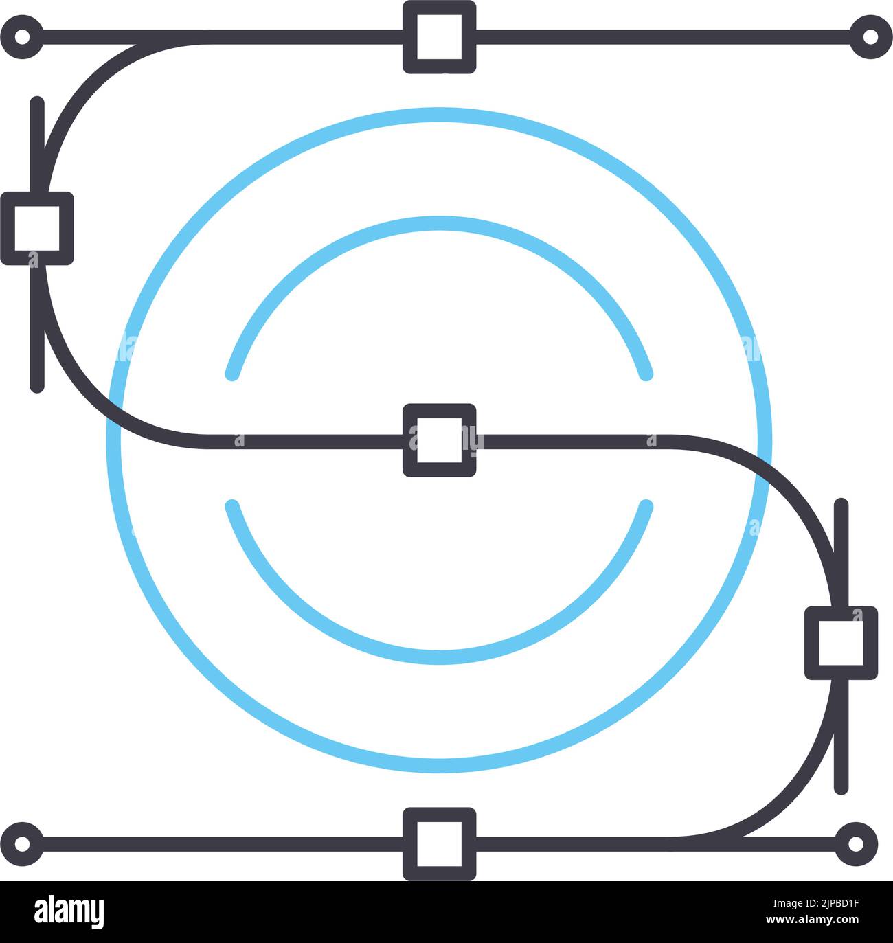 vector graphics line icon, outline symbol, vector illustration, concept ...
