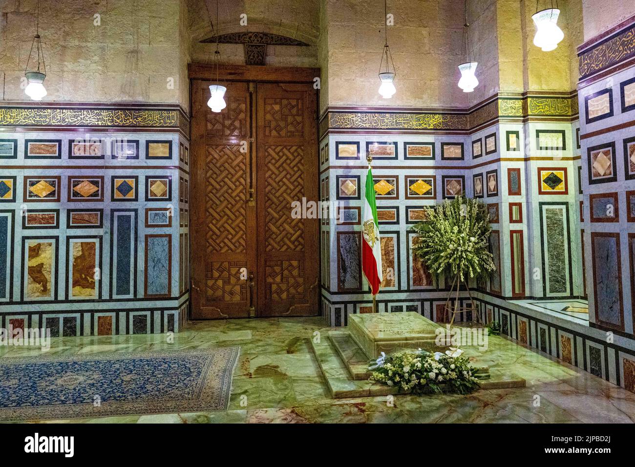 Inside Mosque-Madrasa of Sultan Hassan in Cairo, Egypt. (Photo by DPPA ...