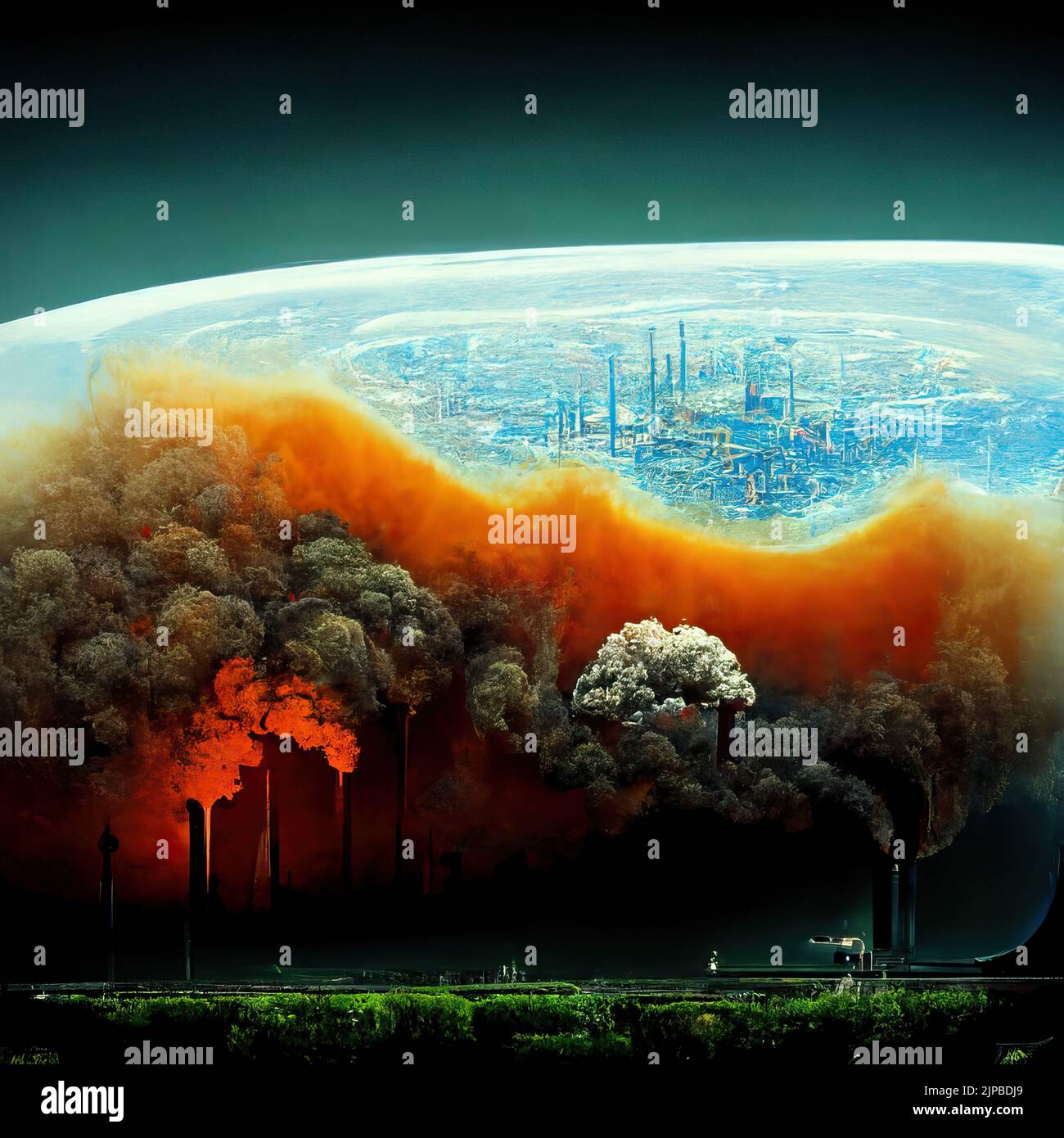 Anthropocene Epoch, conceptual illustration Stock Photo - Alamy