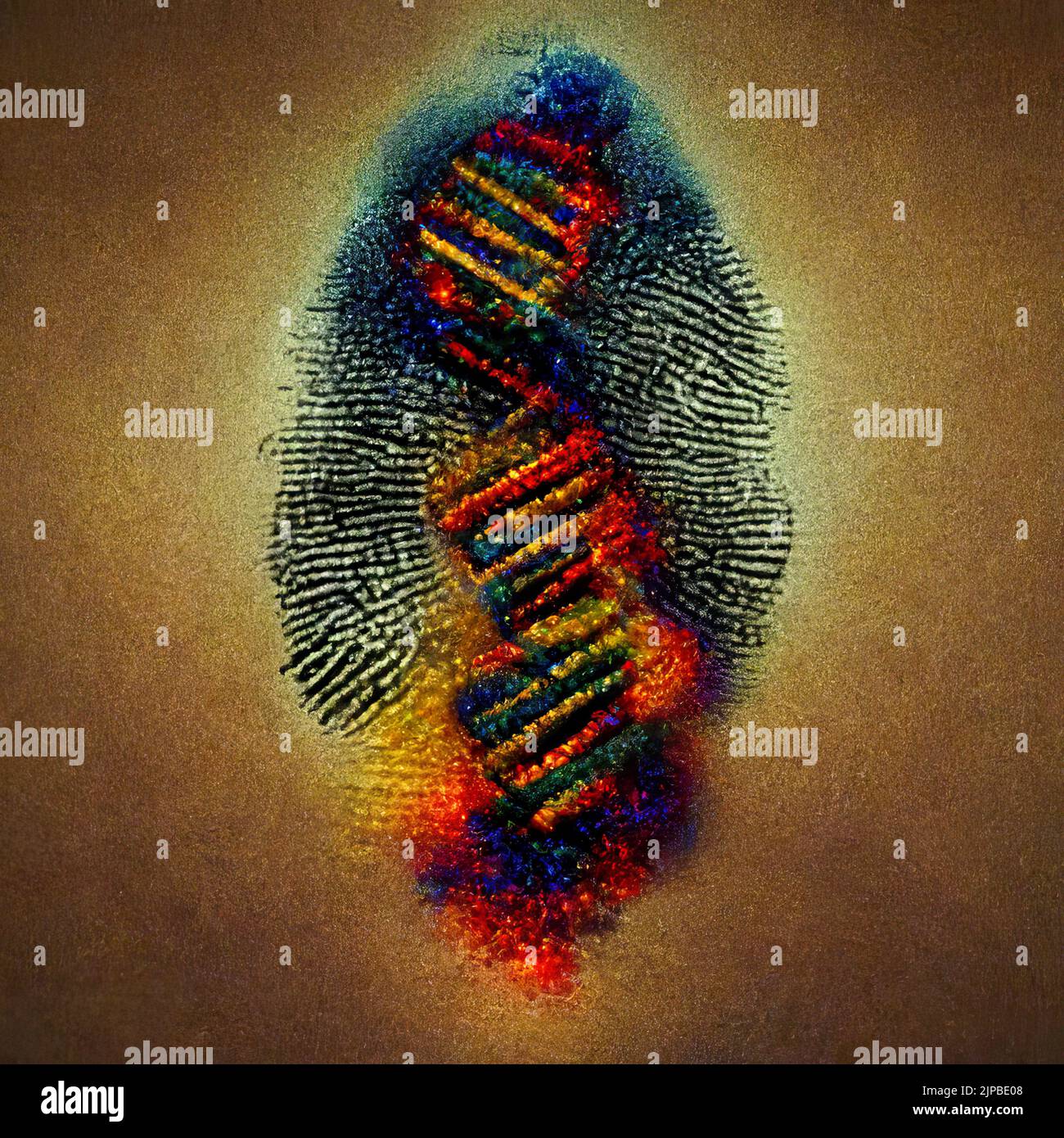 DNA profiling, conceptual illustration Stock Photo - Alamy