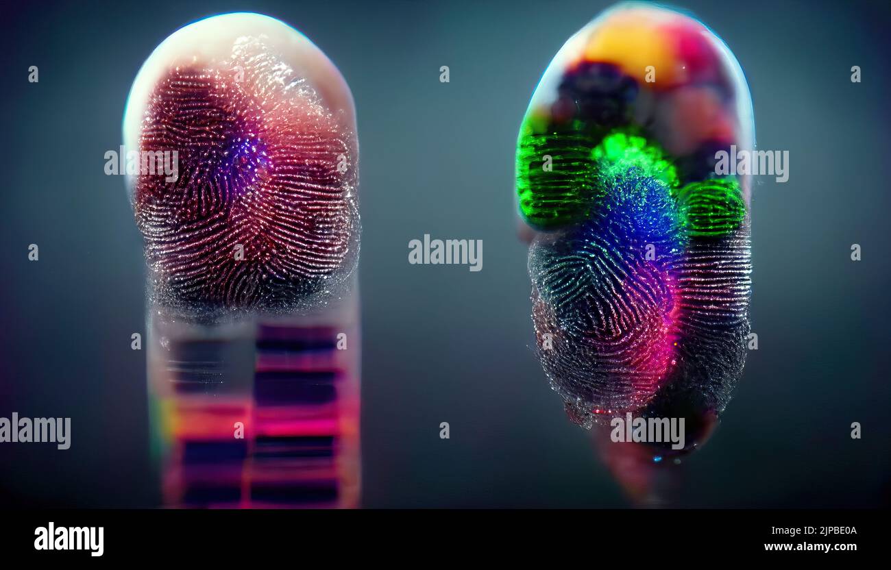 DNA profiling, conceptual illustration Stock Photo - Alamy