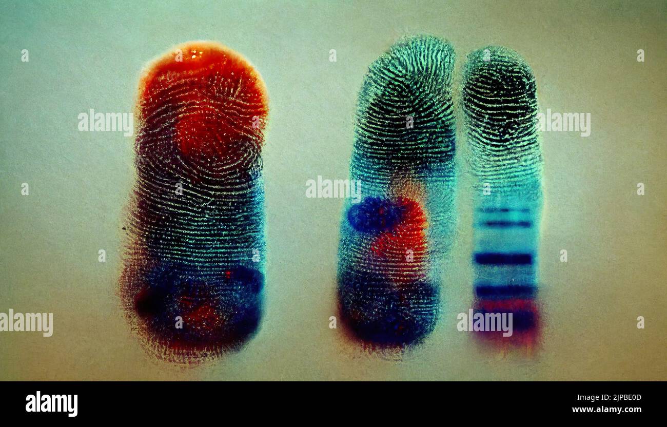 Genetic fingerprinting, conceptual illustration Stock Photo - Alamy