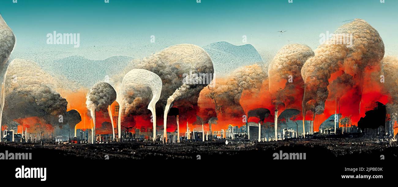 Anthropocene Epoch, conceptual illustration Stock Photo - Alamy