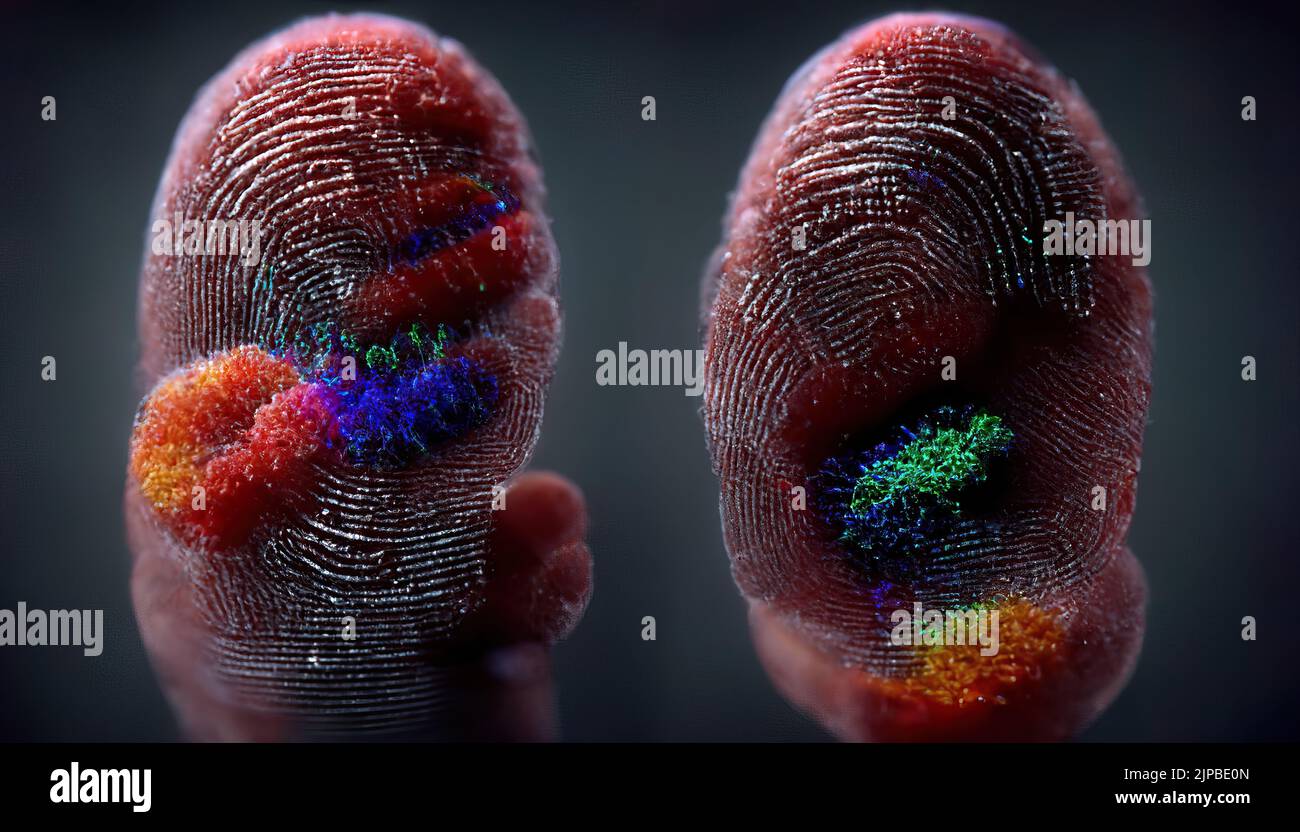 DNA profiling, conceptual illustration Stock Photo - Alamy