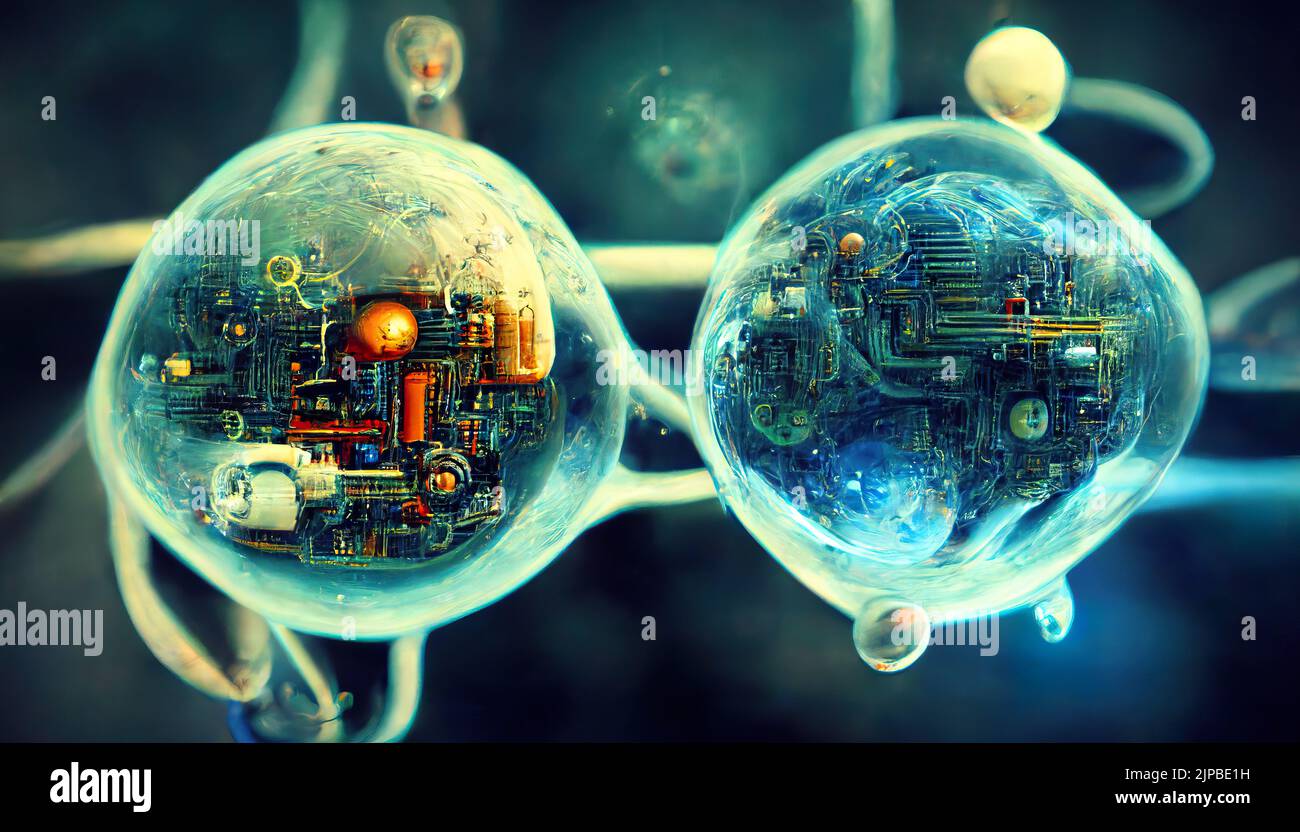 Science and technology, illustration Stock Photo - Alamy