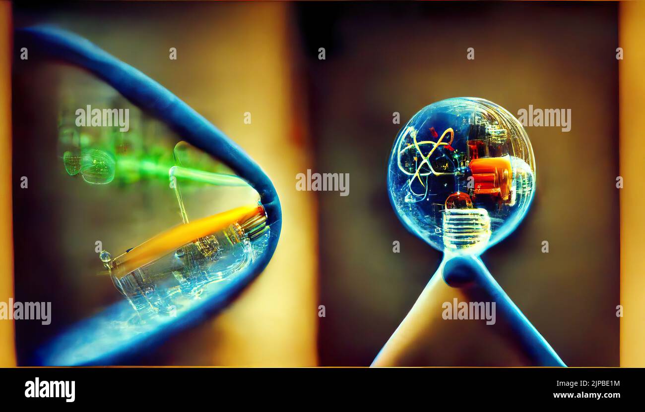 Science and technology, illustration Stock Photo - Alamy