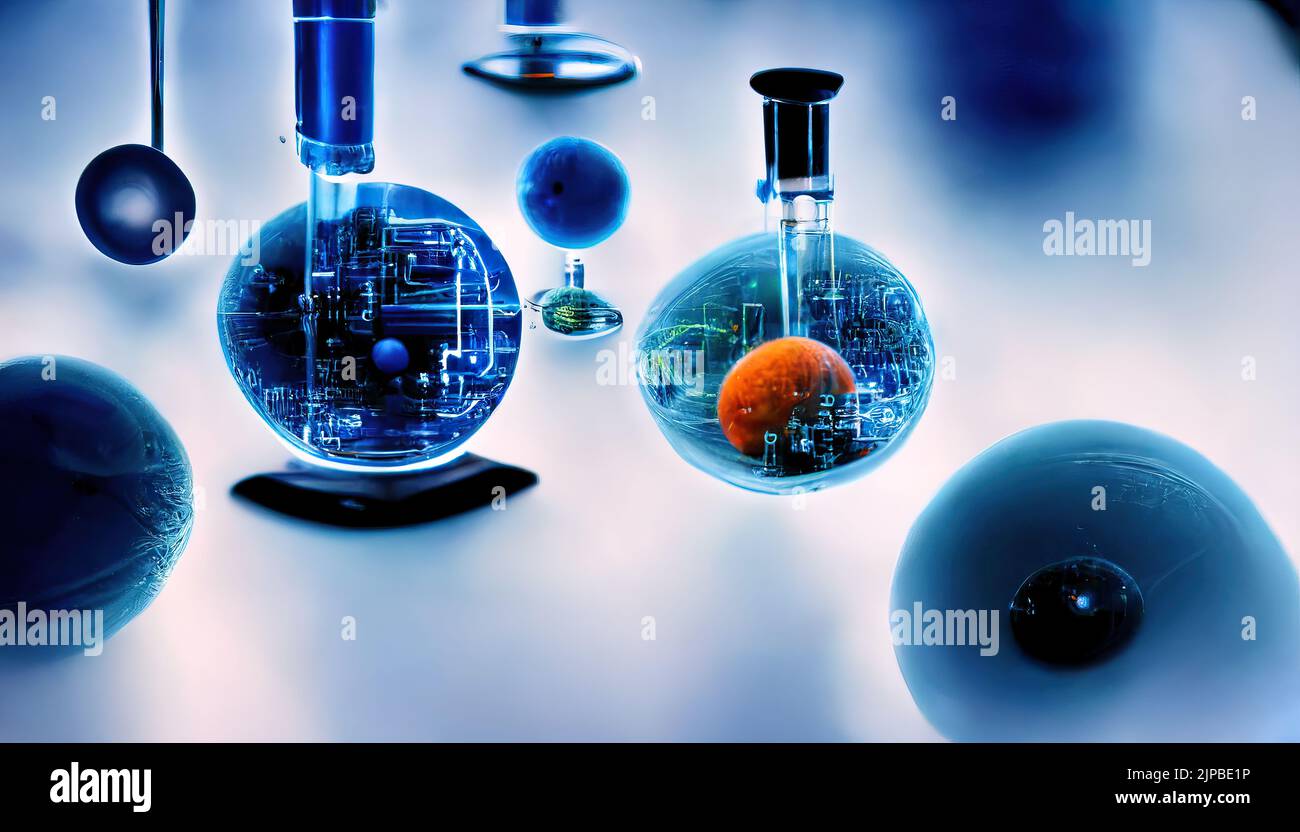 Science and technology, illustration Stock Photo - Alamy