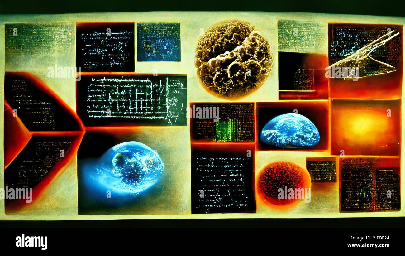 Science and technology, illustration Stock Photo - Alamy