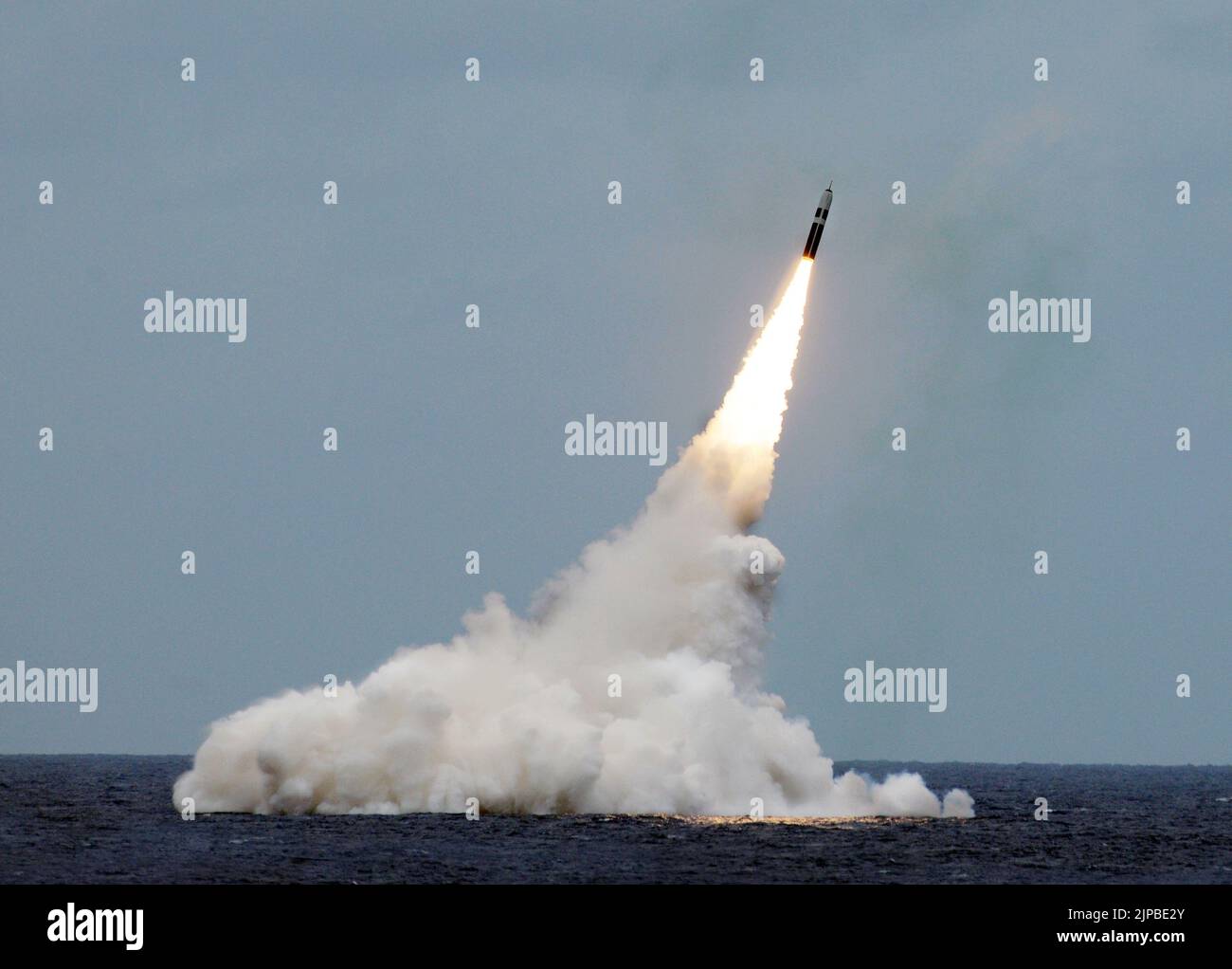 Trident II D5 missile test launch Stock Photo - Alamy