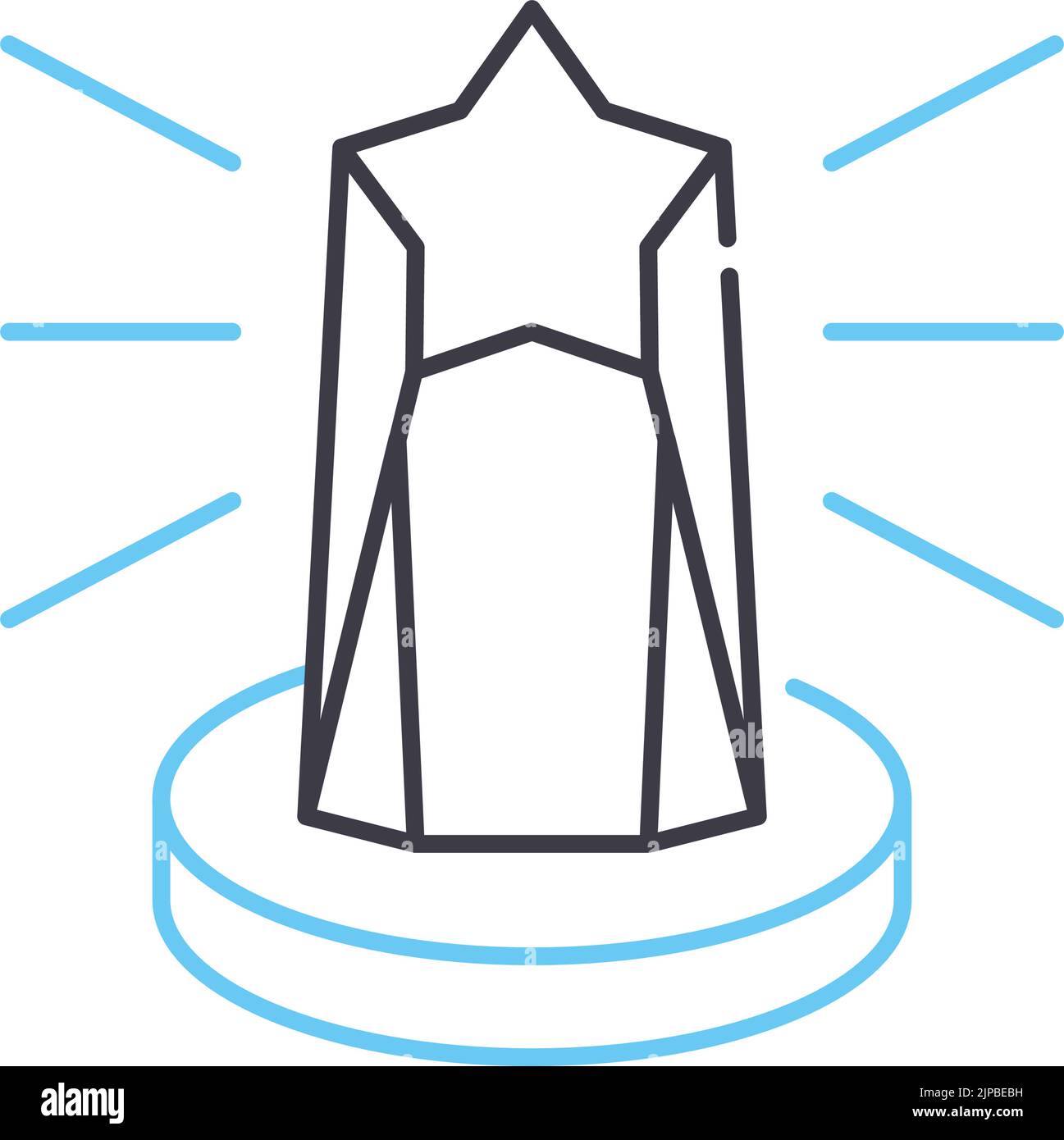 stellar line icon, outline symbol, vector illustration, concept sign ...