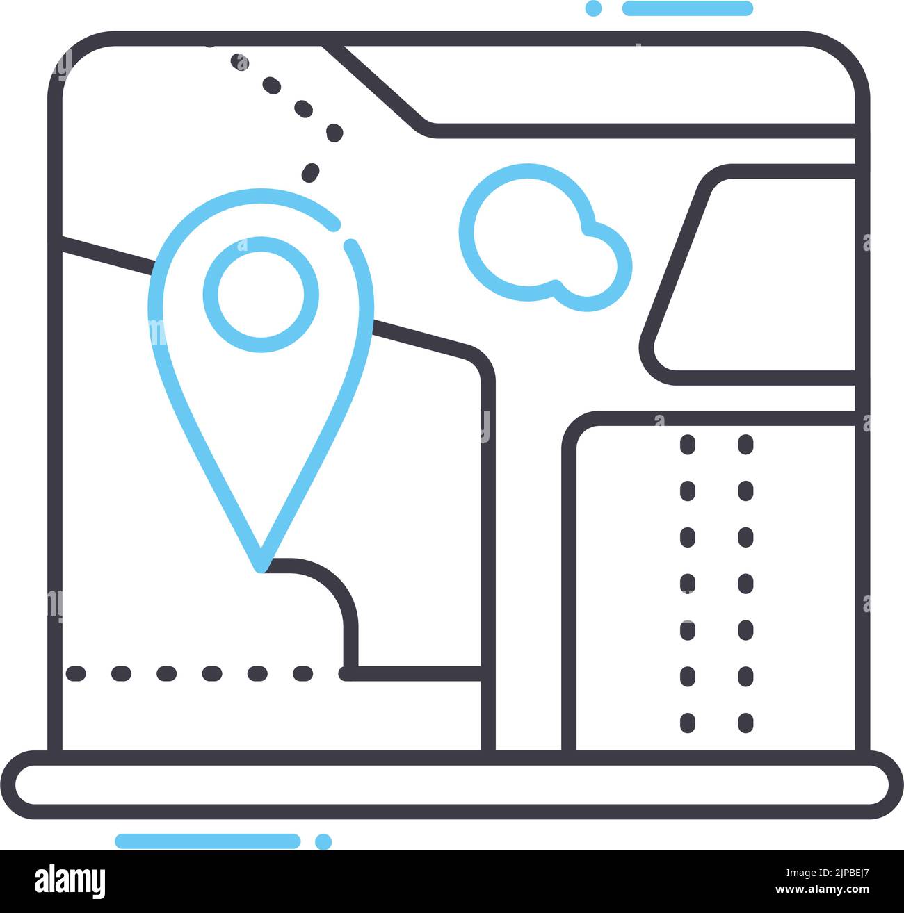 Mobile phone notebook map Stock Vector Images - Alamy