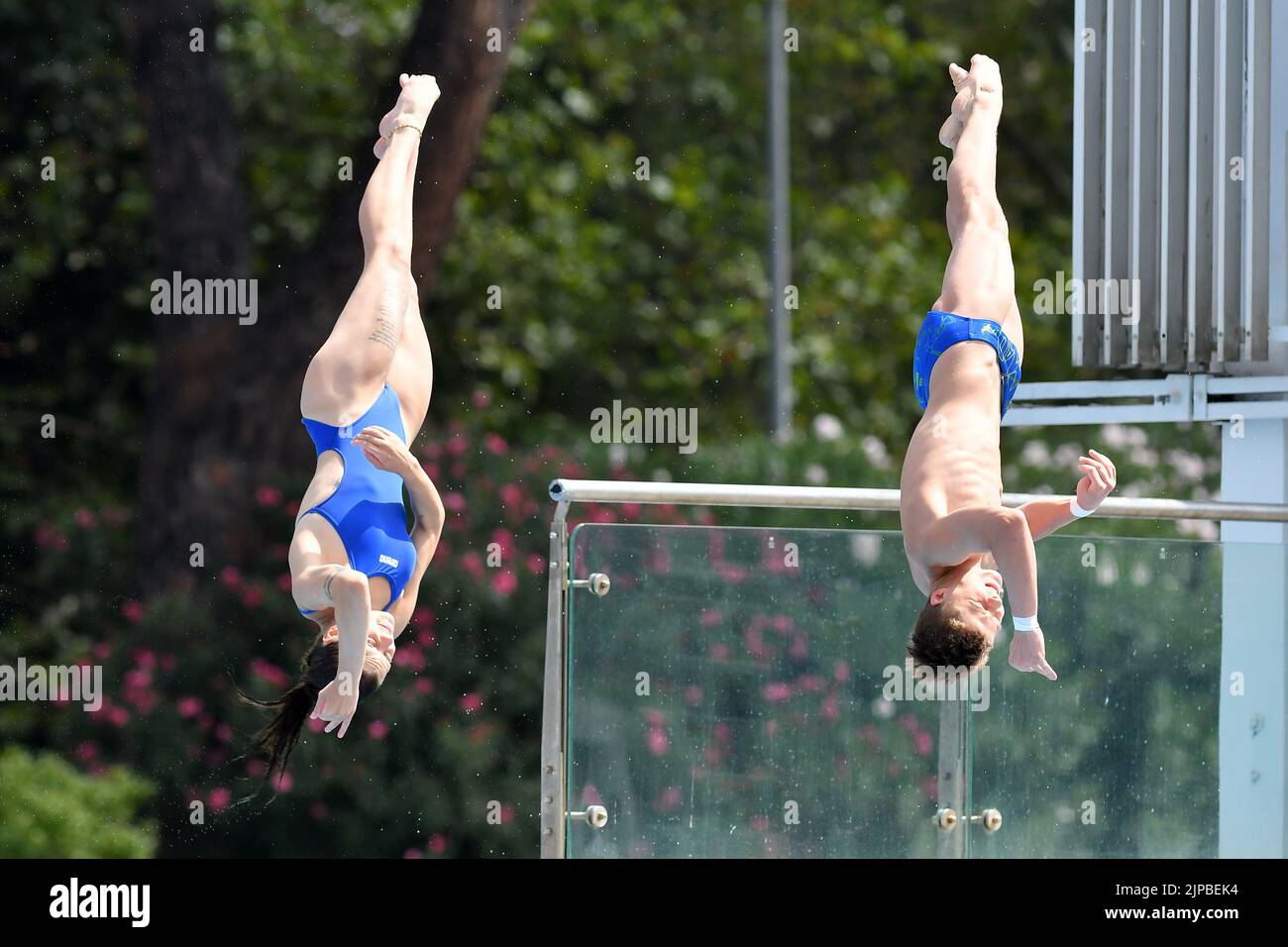 Rome, . 16th Aug, 2022. Oleksii Sereda, Sofiia Lyskun during European ...