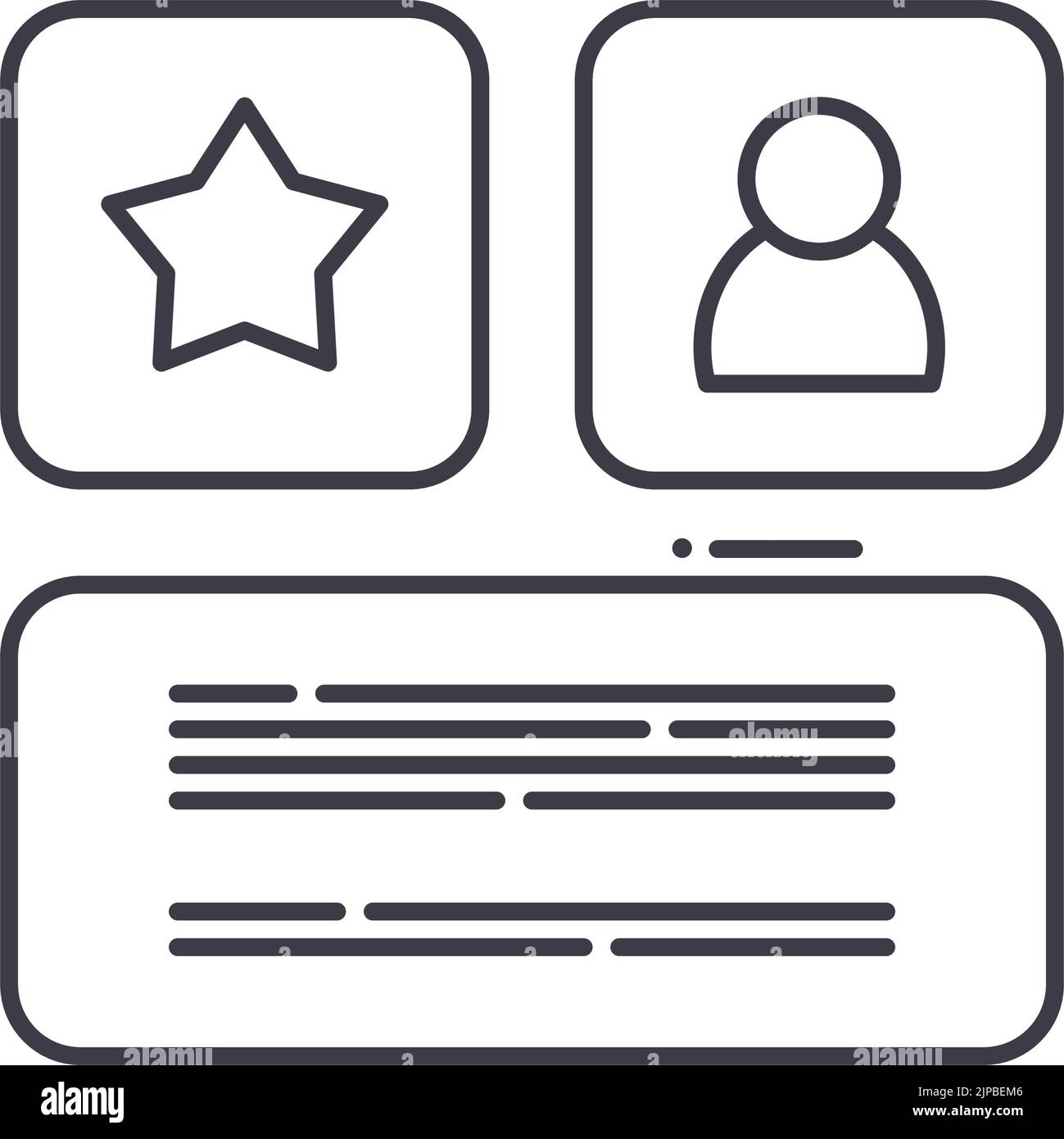 native advertising line icon, outline symbol, vector illustration ...