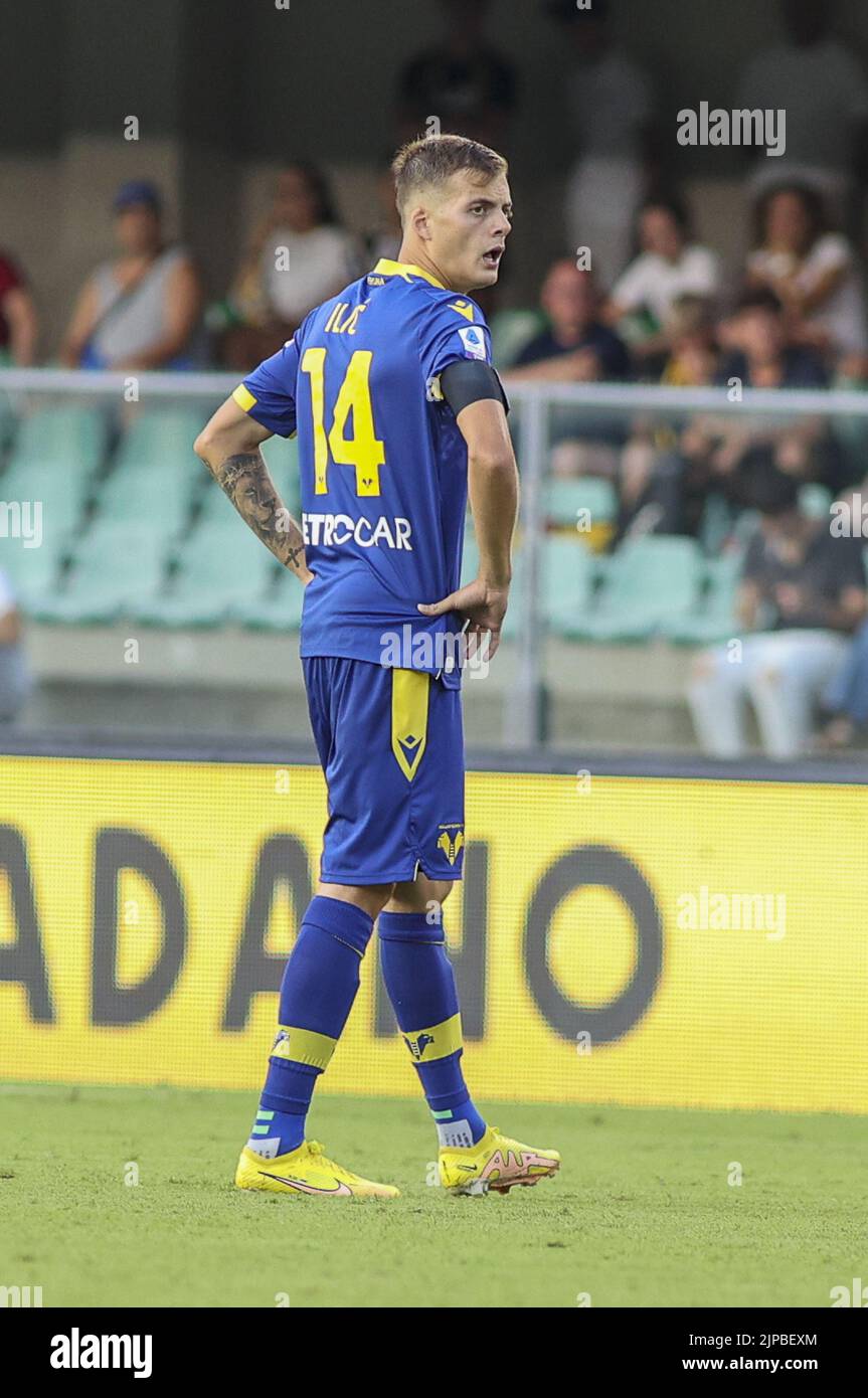 Ivan Ilic of Hellas Verona FC during Hellas Verona vs SSC Napoli, 1° Serie A Tim 2022-23 game at ...