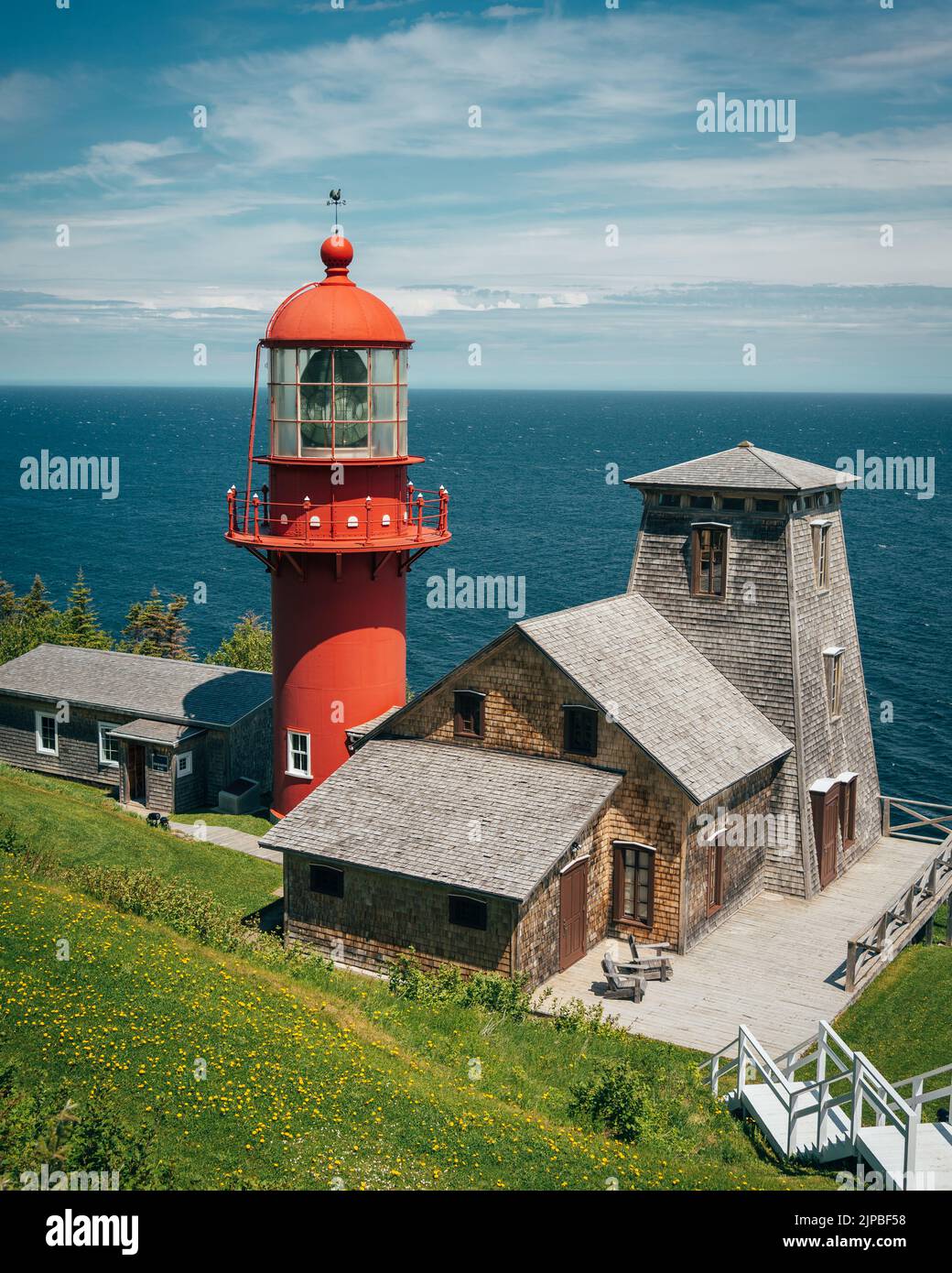 Pointe-à-la-Renommée Lighthouse, Gaspé, Québec, Canada Stock Photo - Alamy