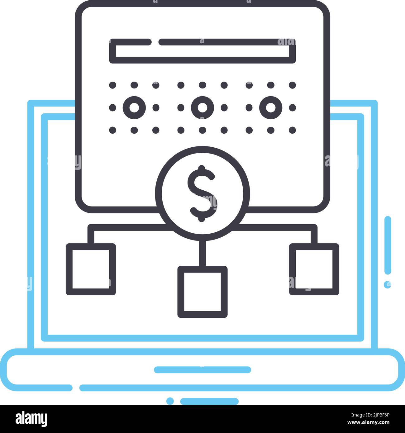 platform line icon, outline symbol, vector illustration, concept sign ...