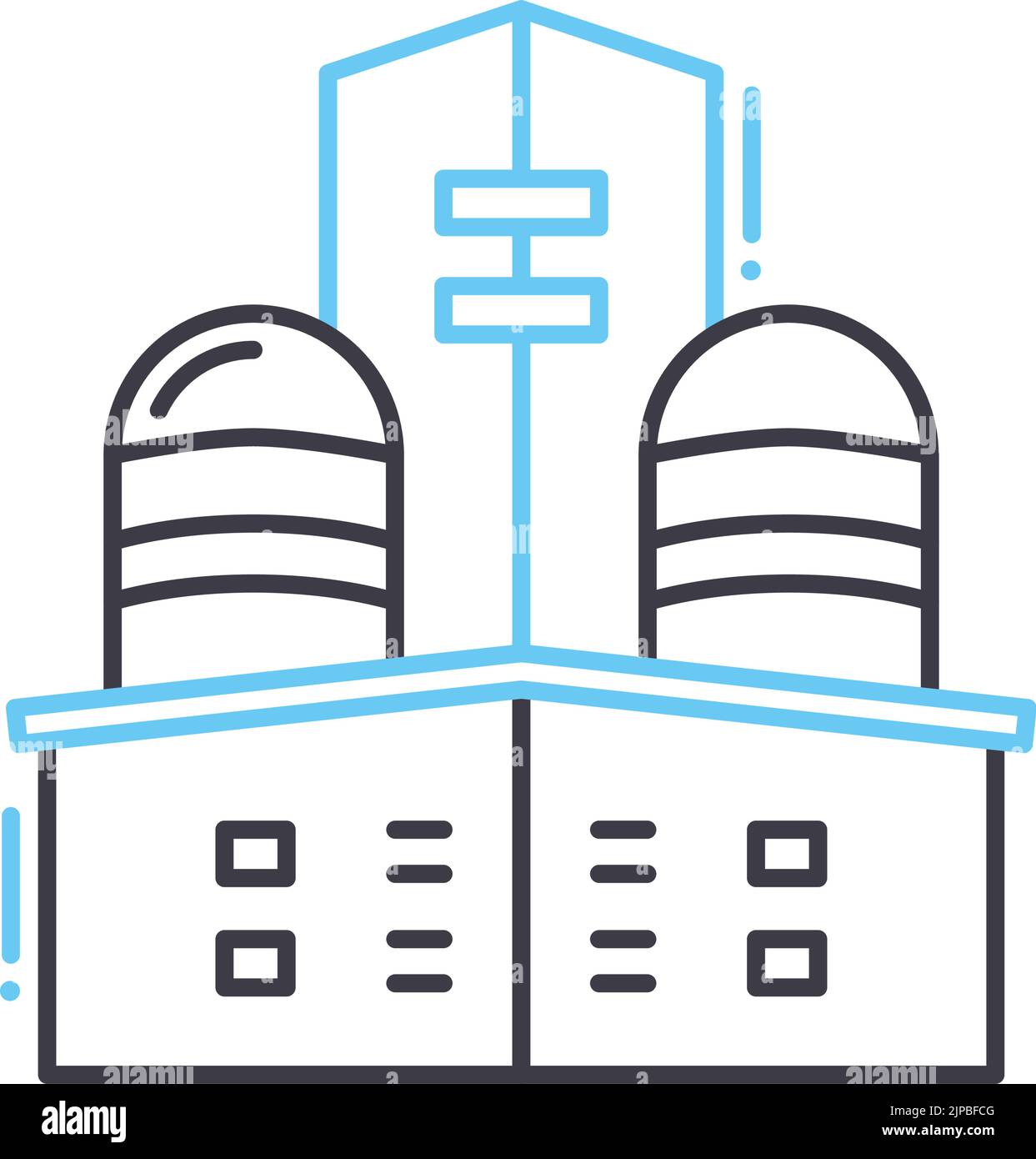 renter insurance line icon, outline symbol, vector illustration ...