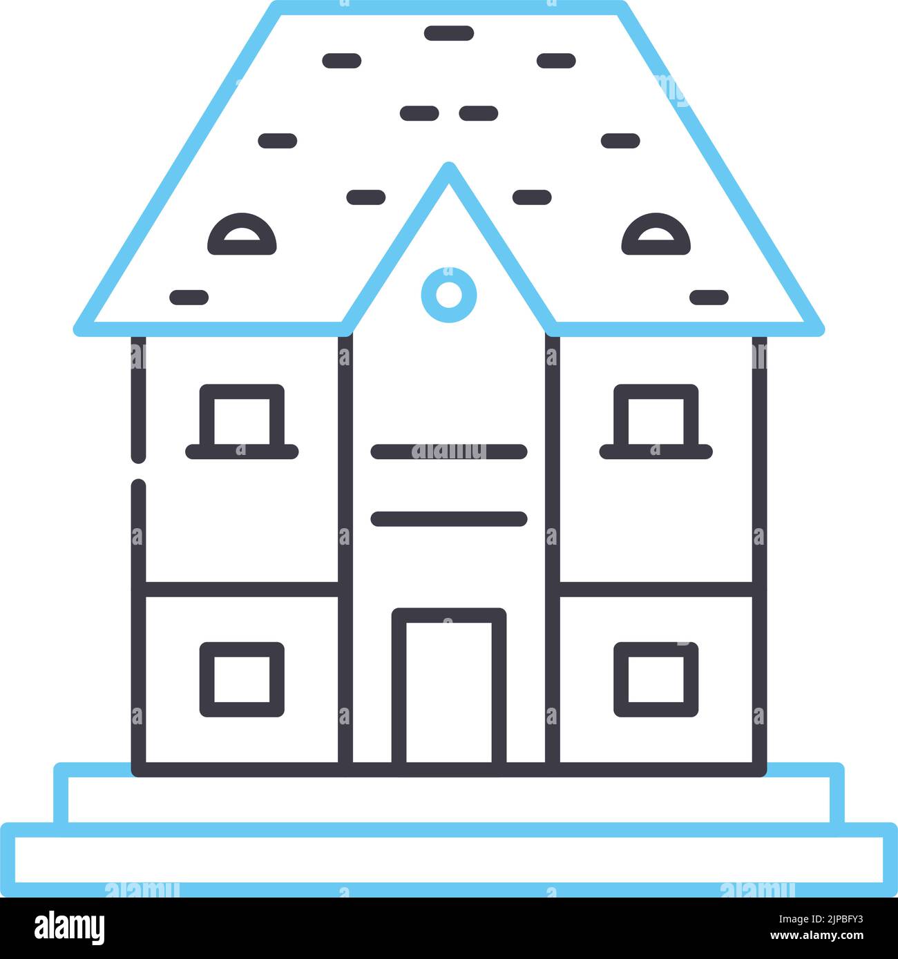 home line icon, outline symbol, vector illustration, concept sign Stock ...