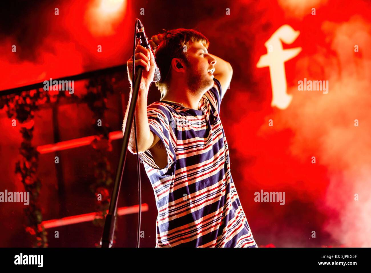 Padova, Italy. 16th Aug, 2022. Grian Chatten of Irish post-punk band ...