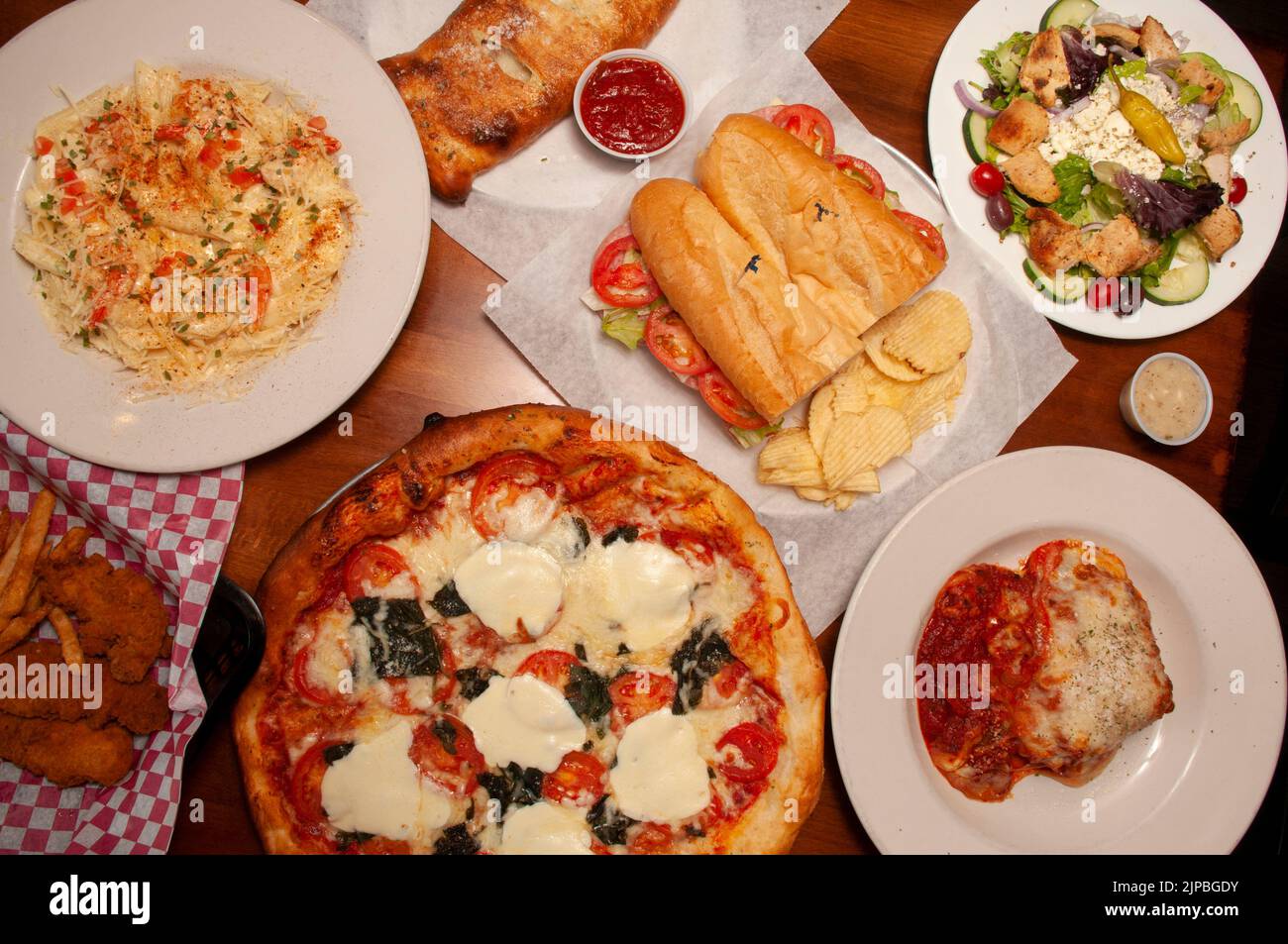 Delicious authentic and traditional tasty Italian foods Stock Photo - Alamy