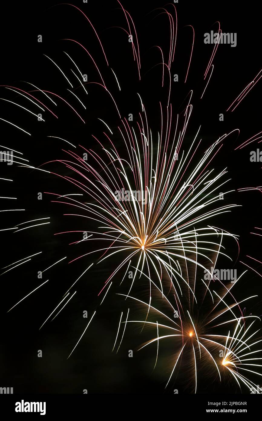 Brilliant fireworks in night sky hi-res stock photography and images ...