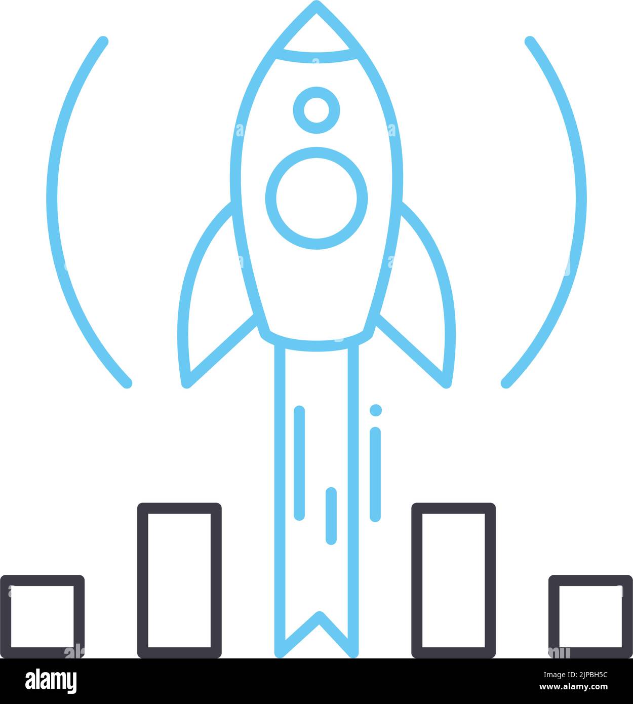 frequent releases line icon, outline symbol, vector illustration ...