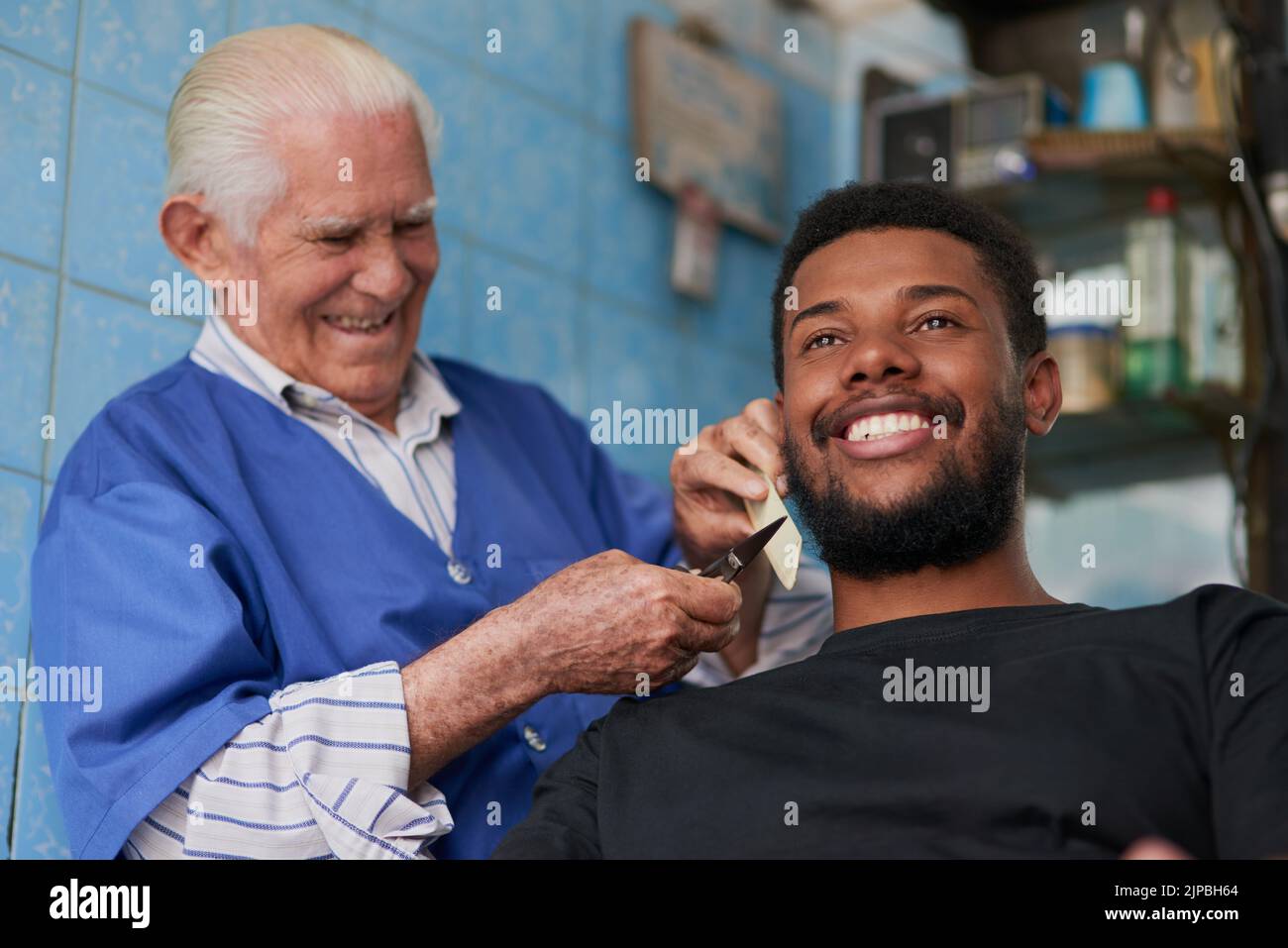 Always a perfectionist when it comes to his customers. a senior man ...