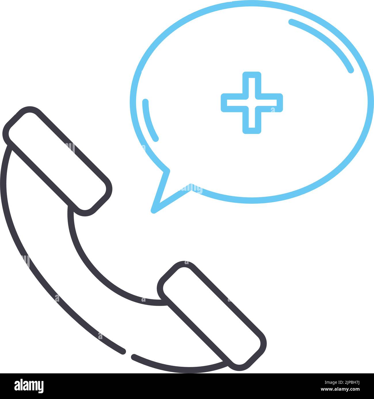 telemedicine line icon, outline symbol, vector illustration, concept ... telemedicine line icon, outline symbol, vector illustration, concept ...