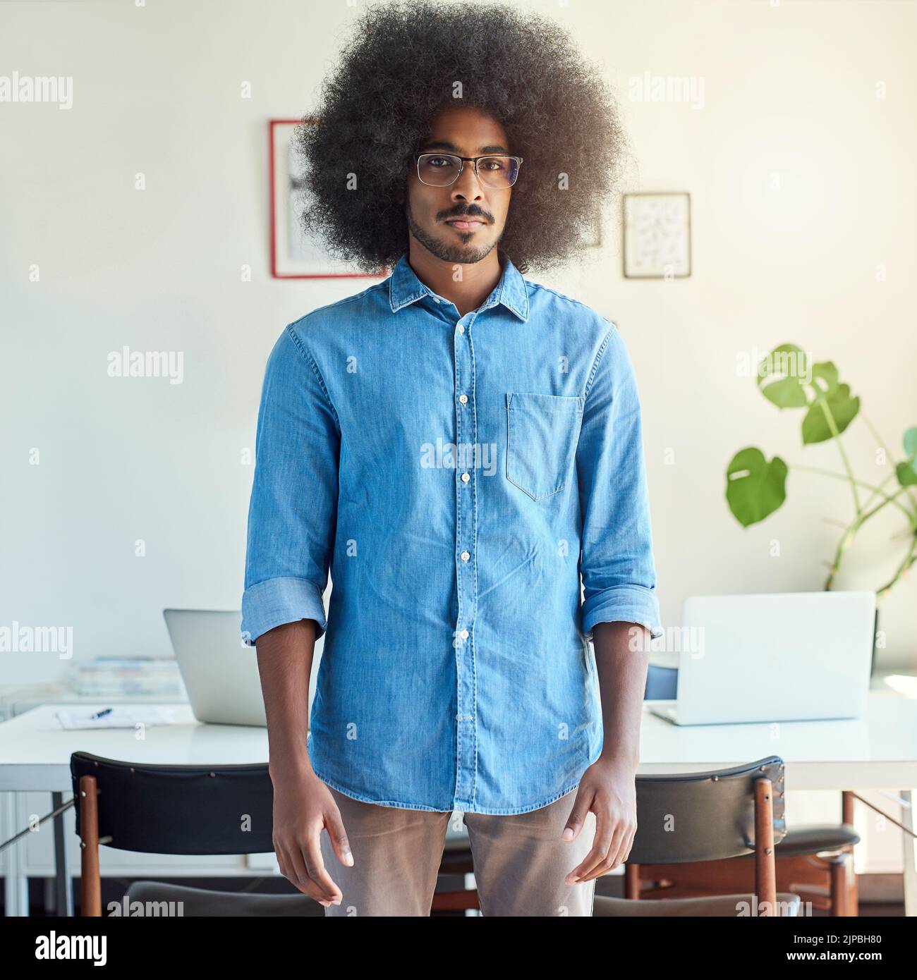 Time to get creative. Portrait of a creative employee in a modern ...