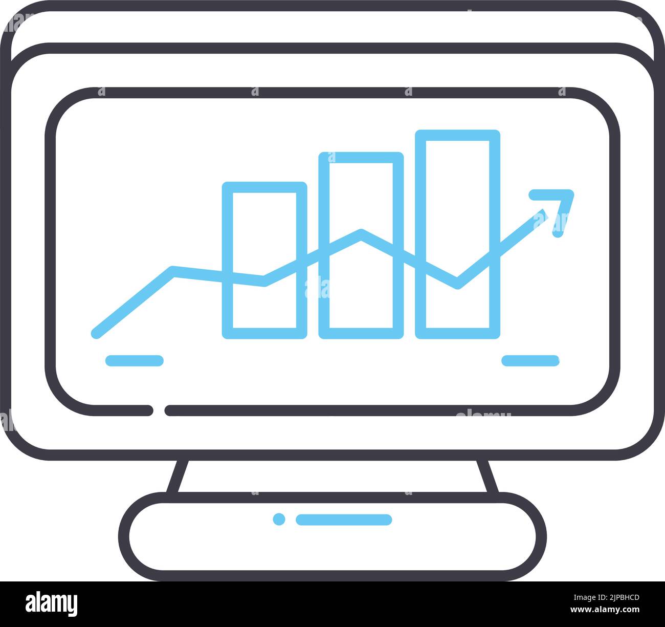 performance line icon, outline symbol, vector illustration, concept ...