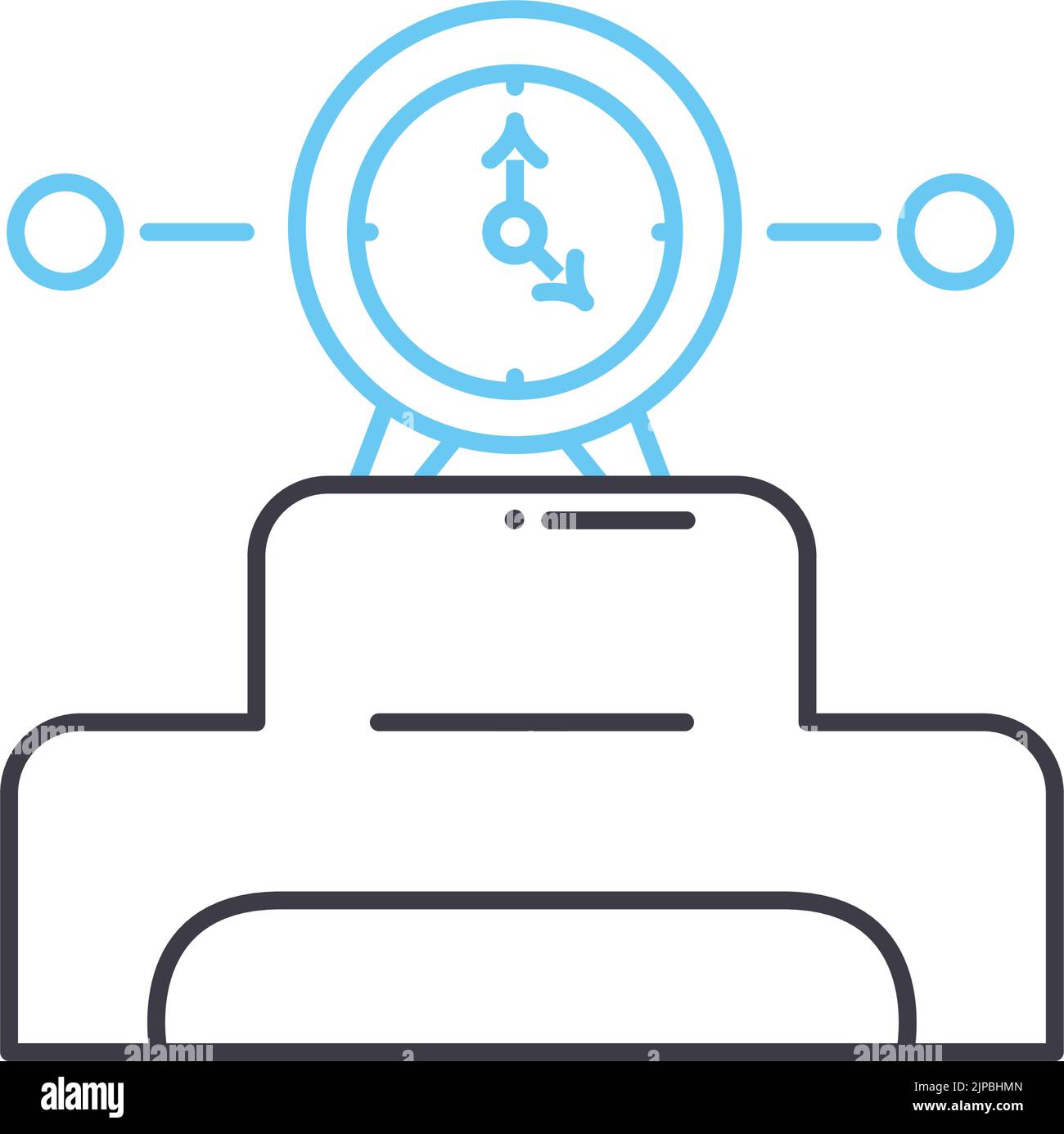 sustainable routine line icon, outline symbol, vector illustration, concept sign Stock Vector ...