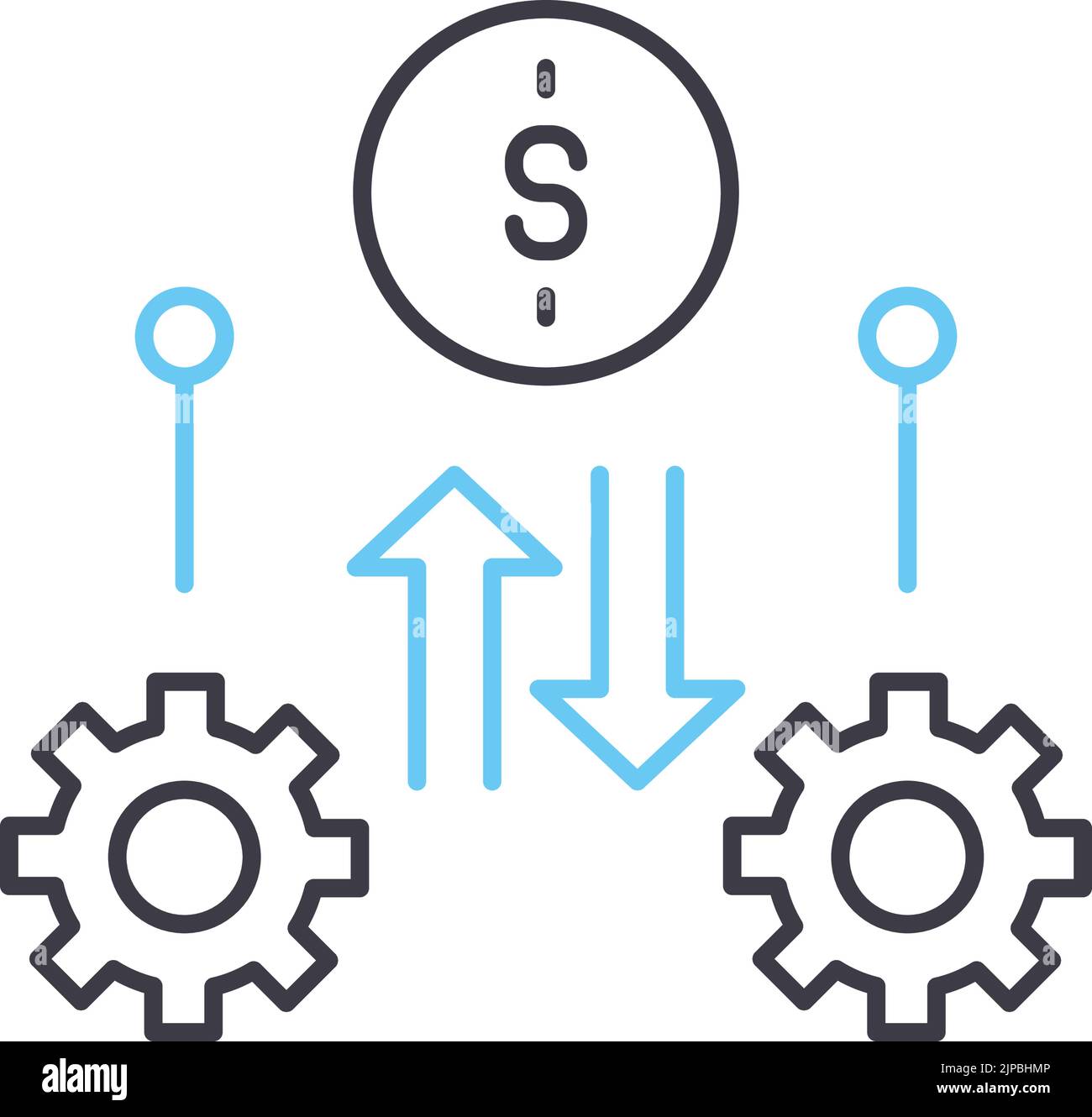 motivation line icon, outline symbol, vector illustration, concept sign ...